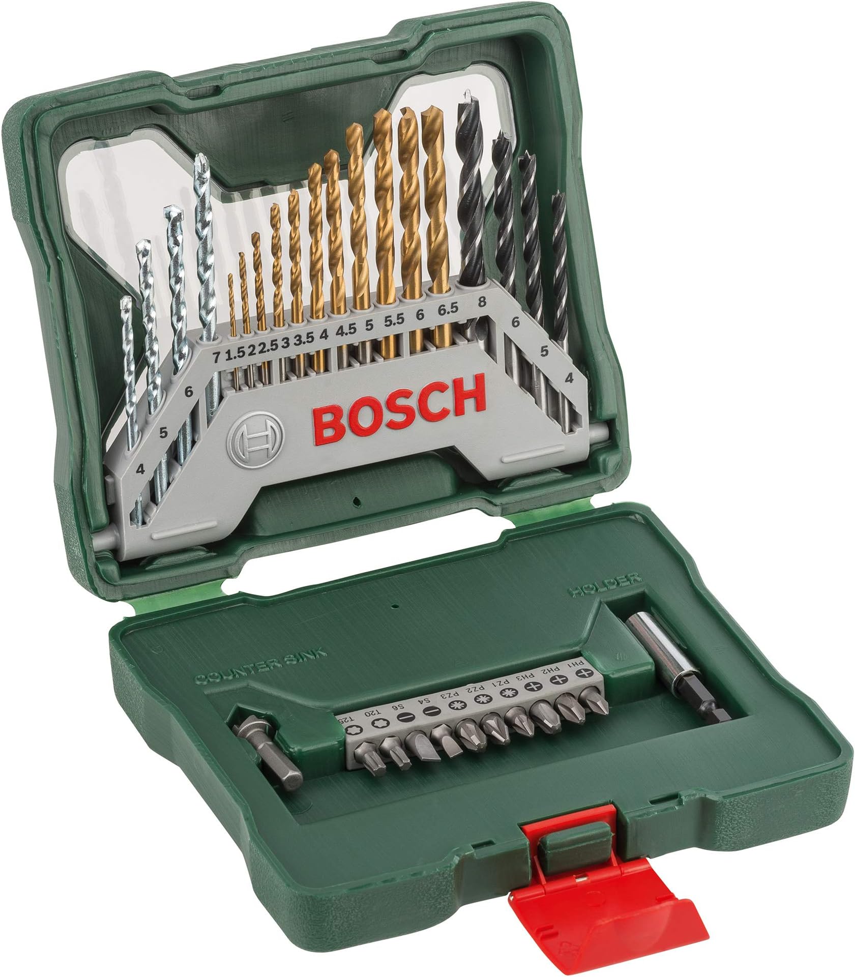 Bosch Accessories 103-Pieces X-Line Titanium Drill and Screwdriver Bit ...