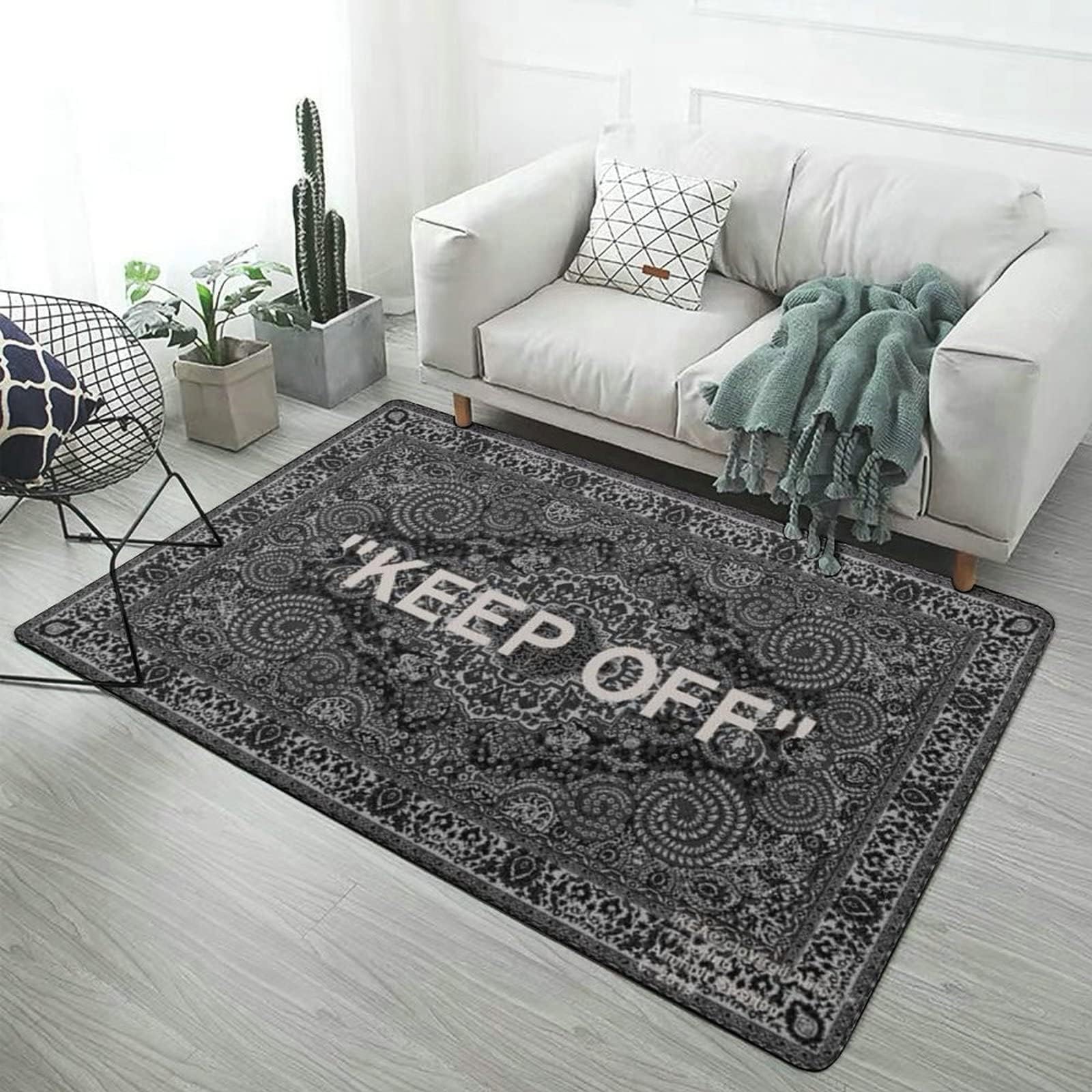 Amazon.com: Keep Off Area Rugs Shoes Off Rug Modern Popular Themed ...