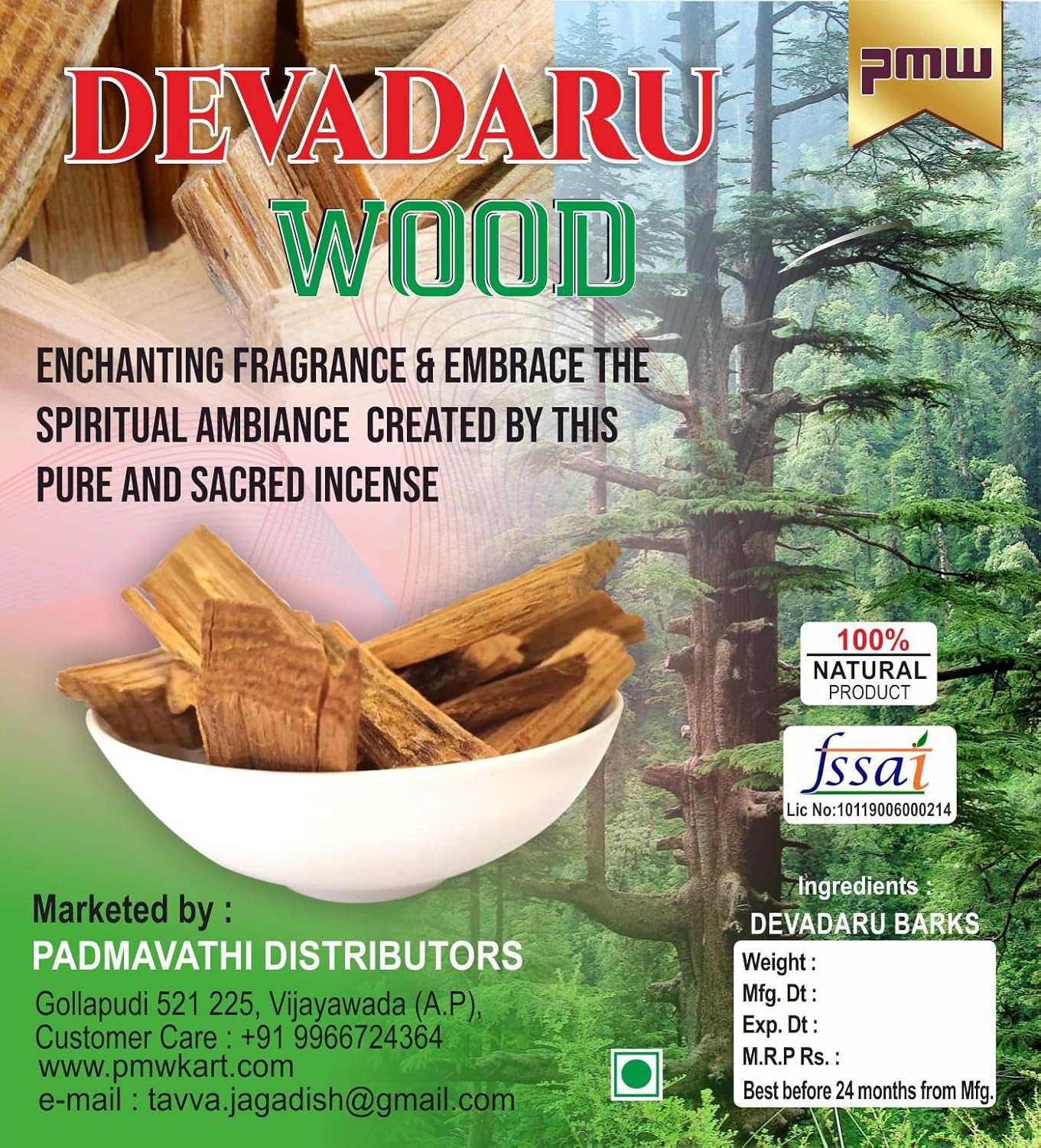 Pmw - Deodar Tree - Cedar - Devadar - Himalayan Cedar - Small Pieces ...