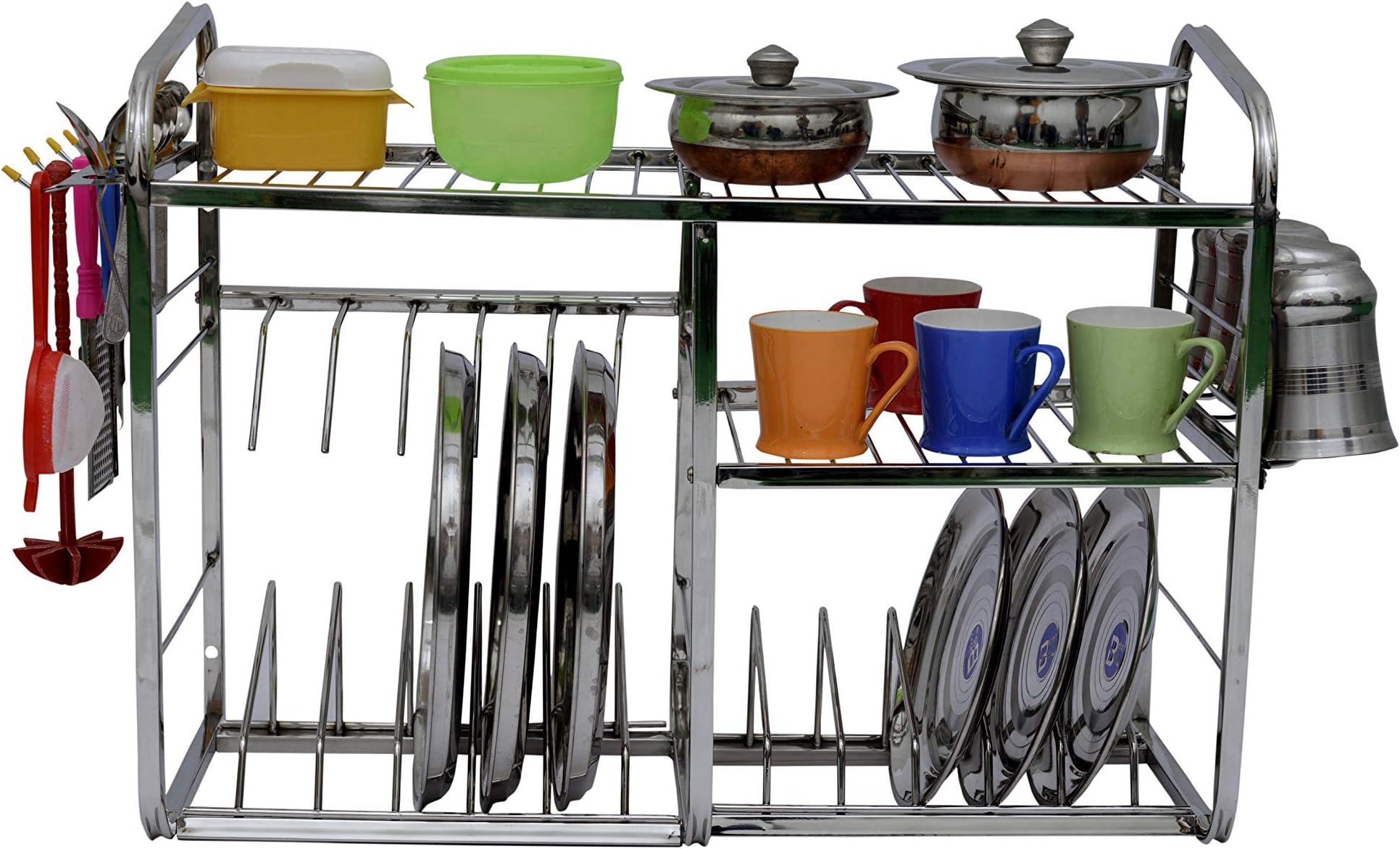 NAVUM ROSHANI Kitchen Stand, Bartan Stand Stainless Steel Kitchen Rack ...