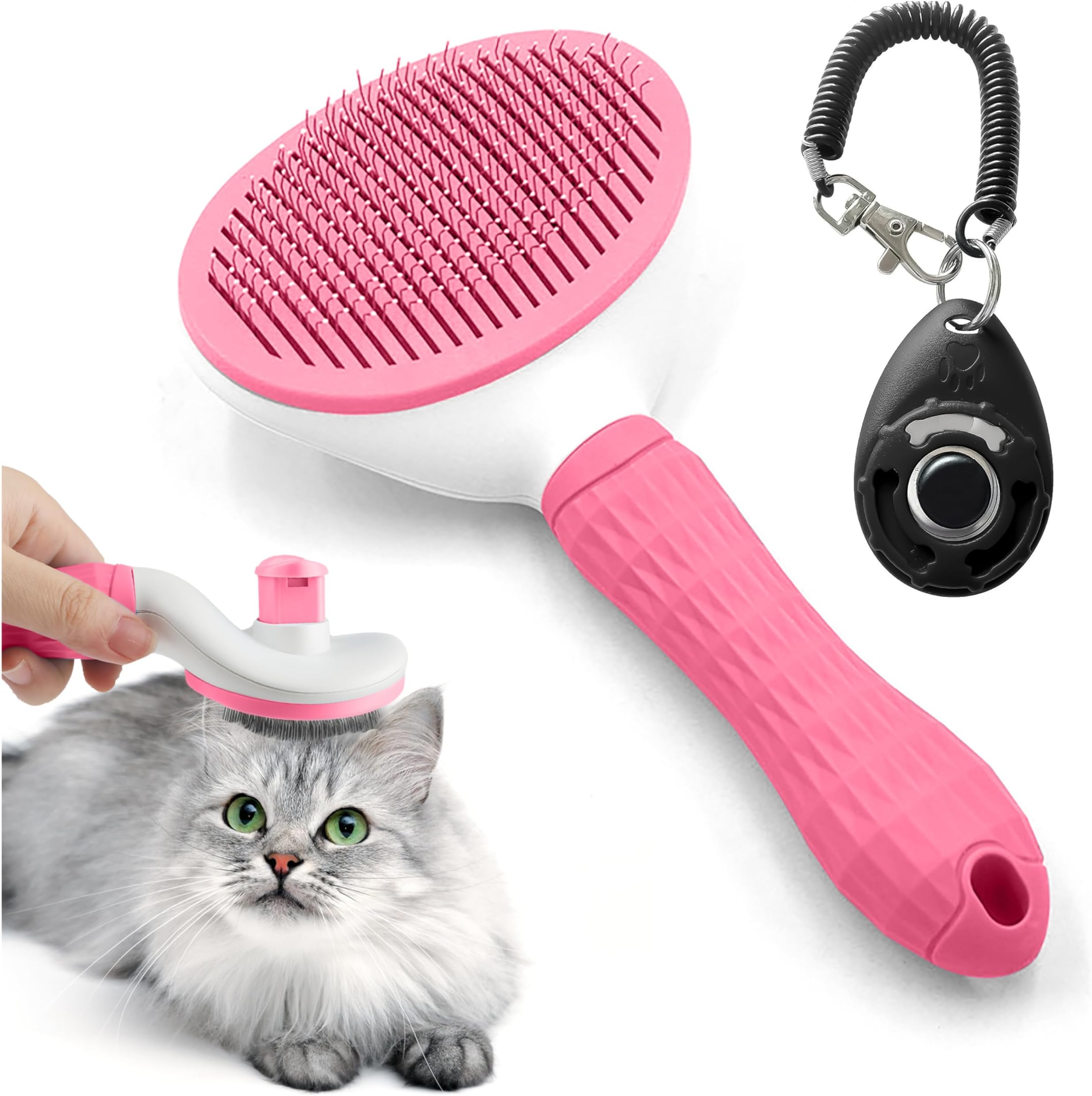 Amazon.com: ZERAVLA - Cat Brushes for Indoor Cats - Dog Brush for ...