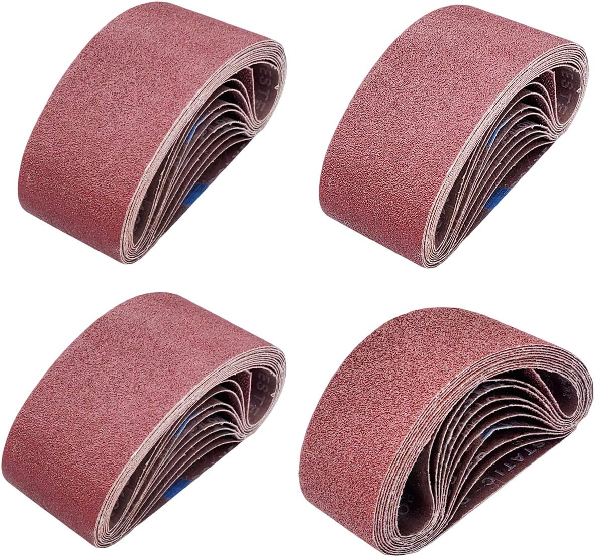 Sanding Belts 2-1/2x16, Aluminum Oxide Abrasive Sandpaper for Belt ...