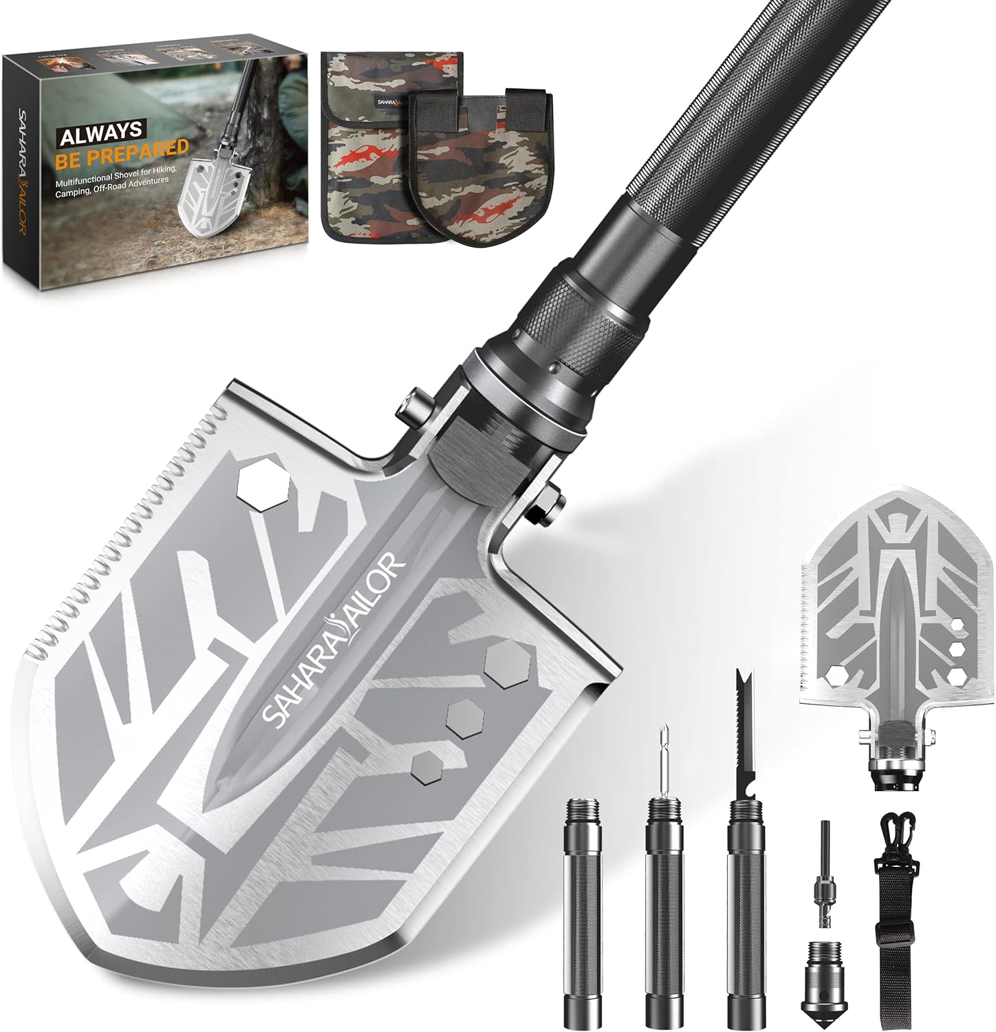 Amazon.com : Sahara Sailor Survival Shovel, Unbreakable Tactical Shovel ...