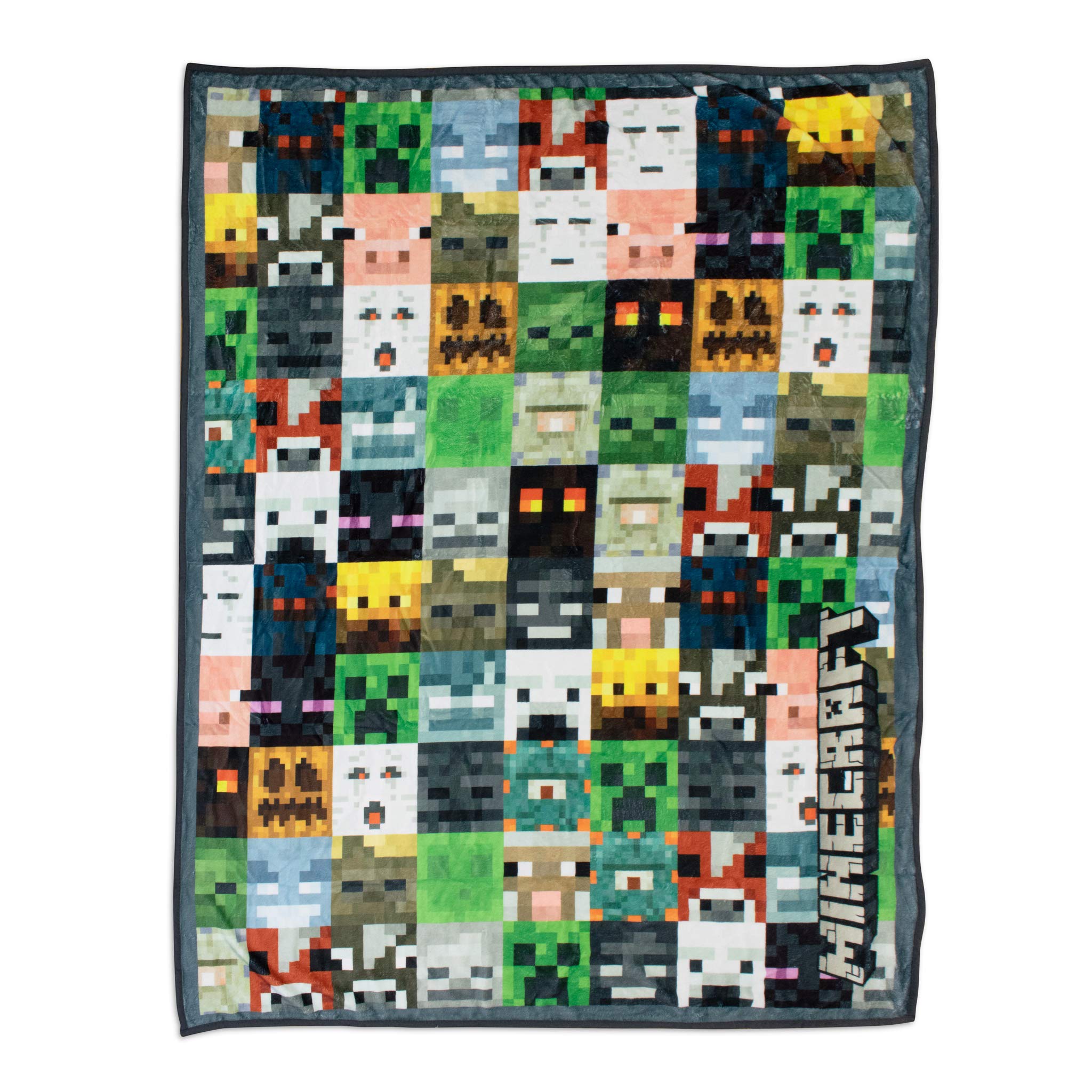 Pin Minecraft Caja Con Amazon.com: Minecraft Paquete De Manta De Felpa