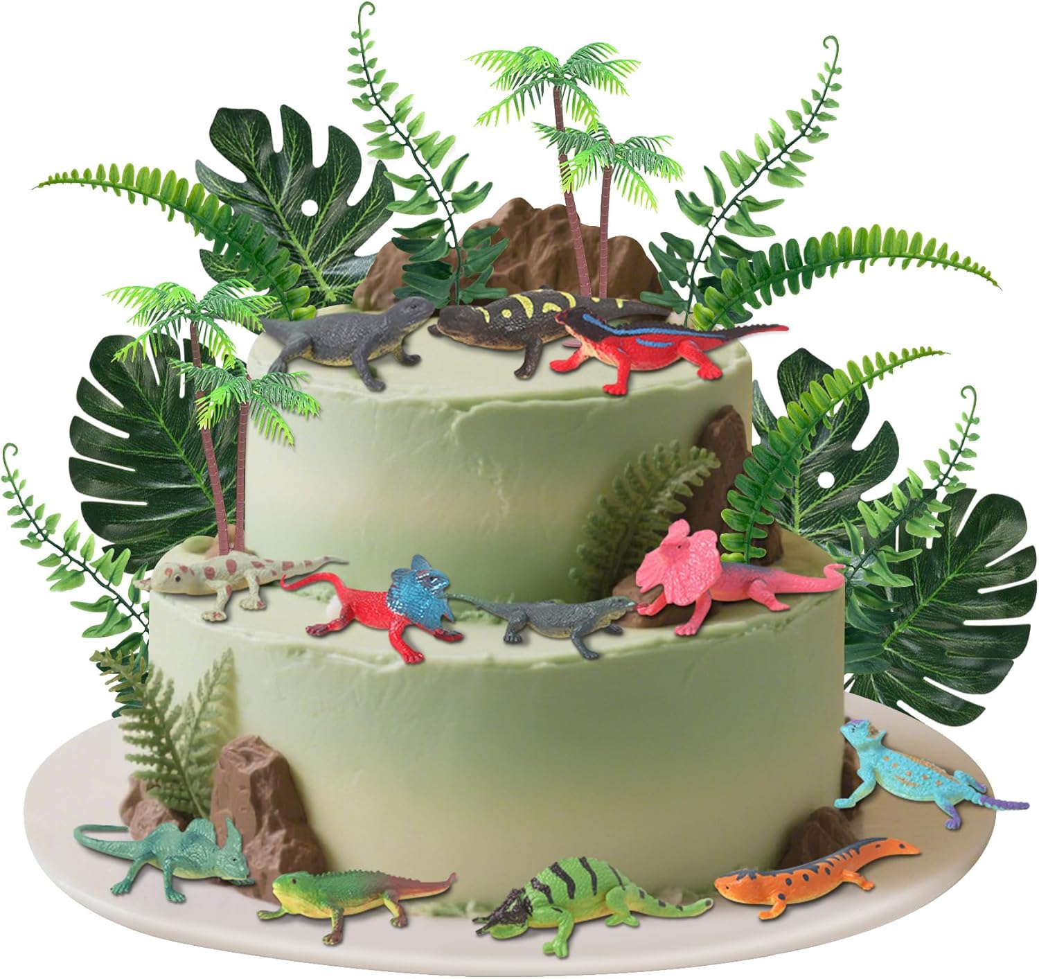 Amazon.com: Reptile Cake Toppers Lizard Cake Topper Reptile Birthday ...