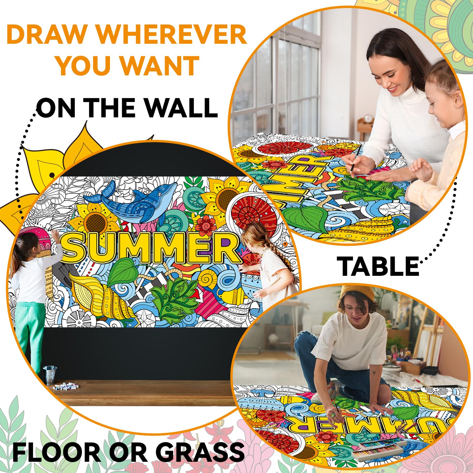 Easter Coloring Tablecloth Giant Coloring Poster: Tower Bridge | Free ...