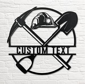 Amazon.com : Custom Coal Miner Metal Sign Personalized Miner Mining ...