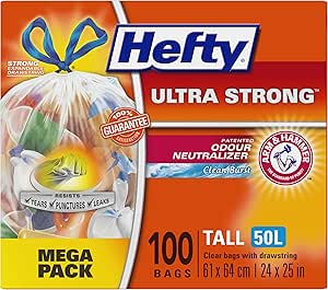 Hefty® Garbage Bags, Ultra Strong Tall 50 Litres Clear Recycling ...