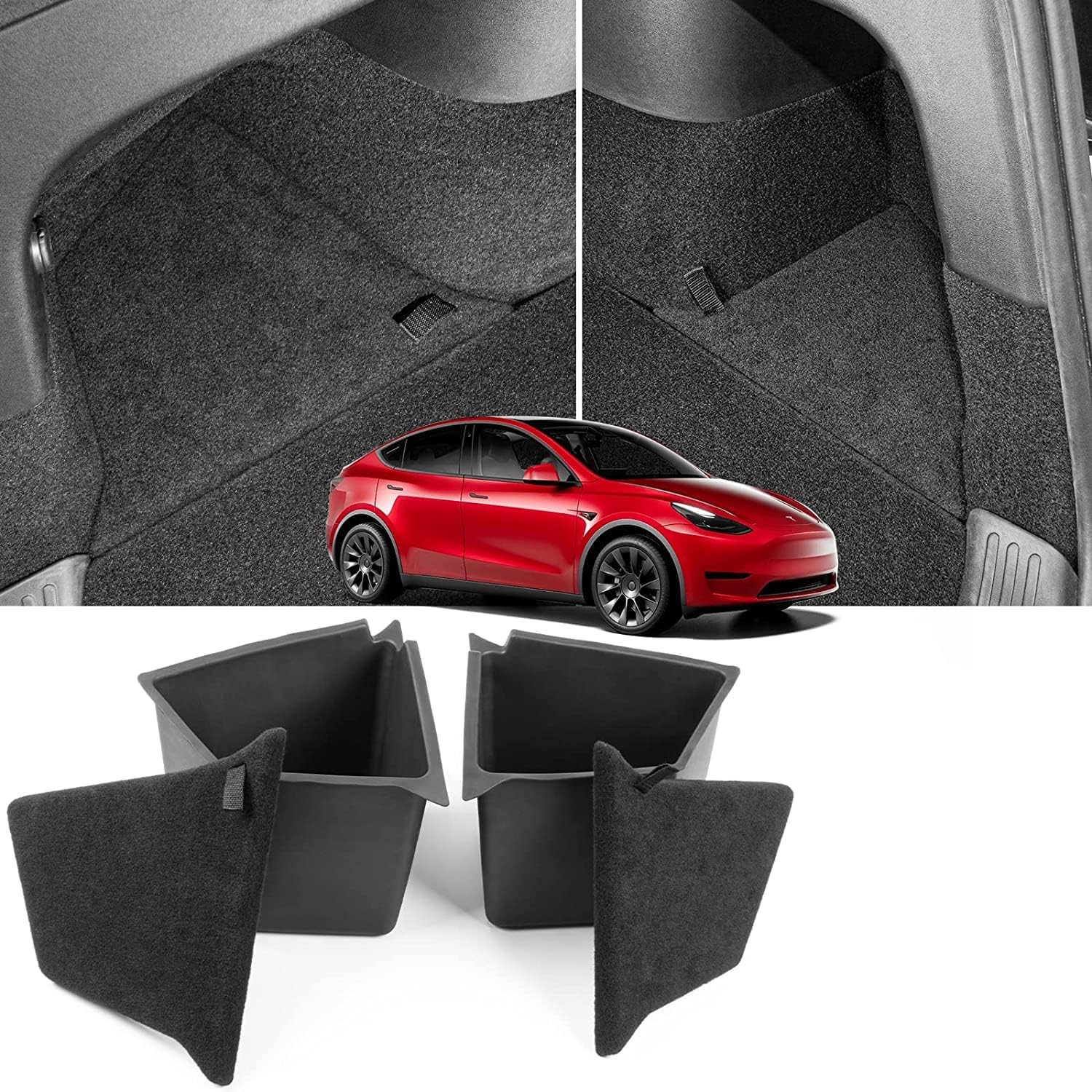 Amazon.com: SDPVorn 2PCS Rear Trunk Side Storage Bins for Tesla 5 ...