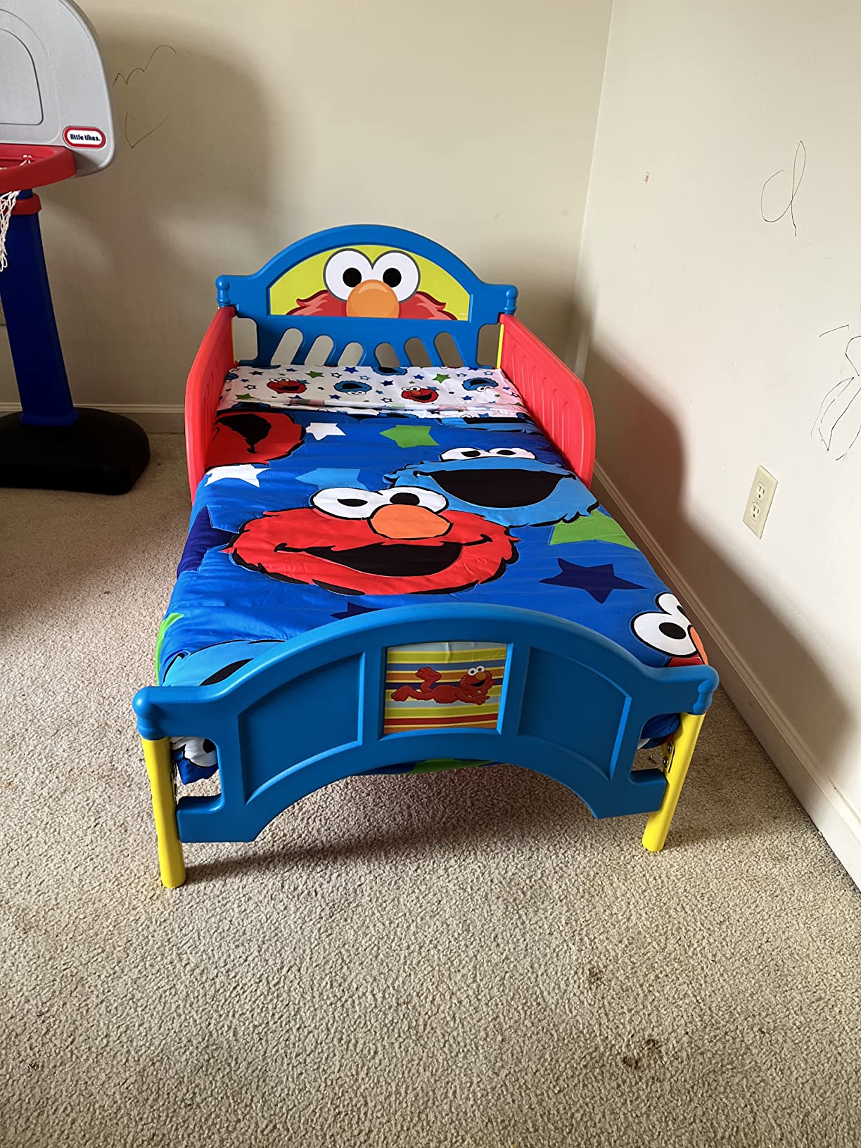 $10/mo - Finance Delta Children Plastic Toddler Bed, Sesame Street ...