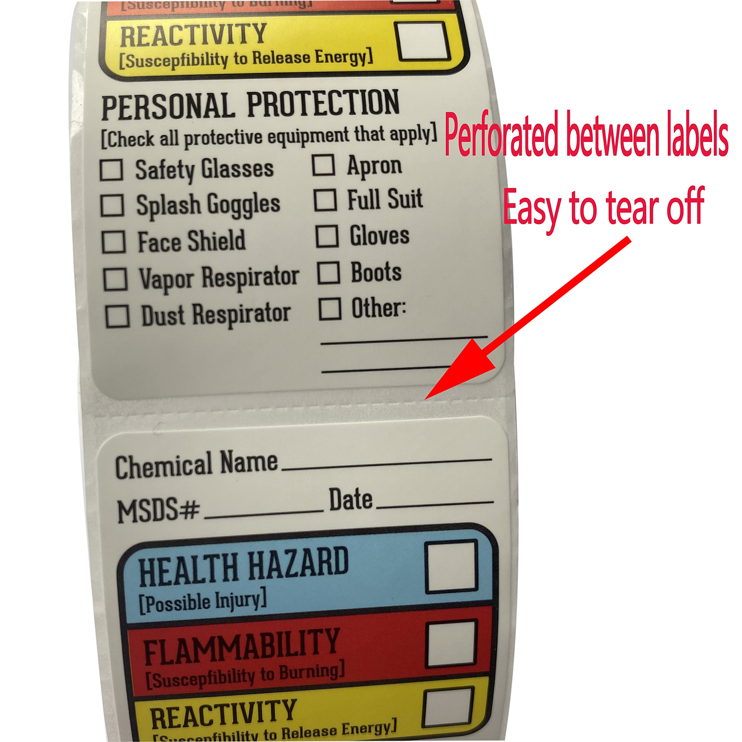 Snapklik.com : FirstZi Self Adhesive 15”x25” SDS MSDS Safety Stickers For Chemical Identifying ...