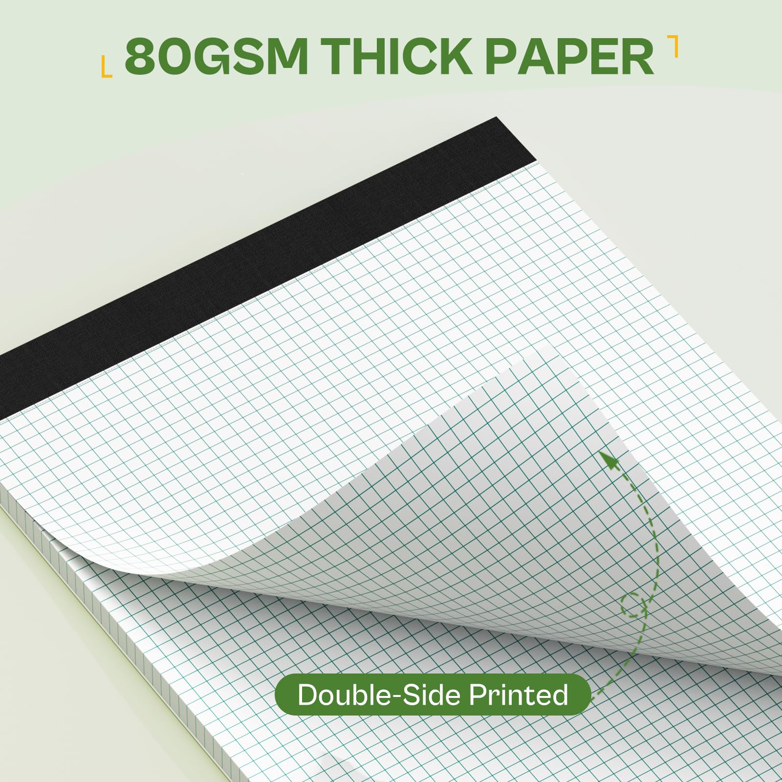 Snapklik.com : Graph Paper Pads 2 Pack Grid Paper Pad 5x5 Blue Squares ...