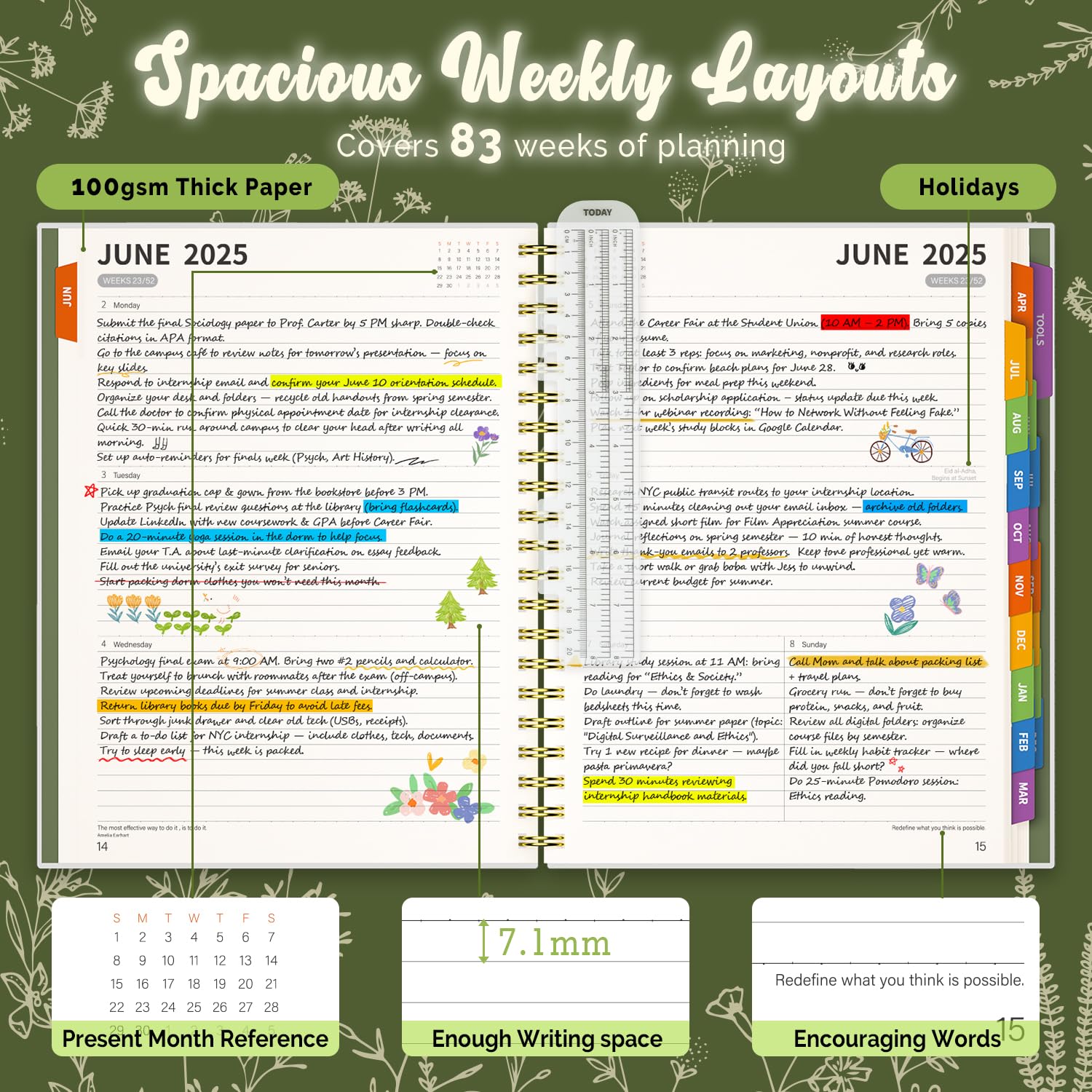 Snapklik.com : hiSCI Jun 2025-Dec 2026 Academic Monthly Weekly Daily ...