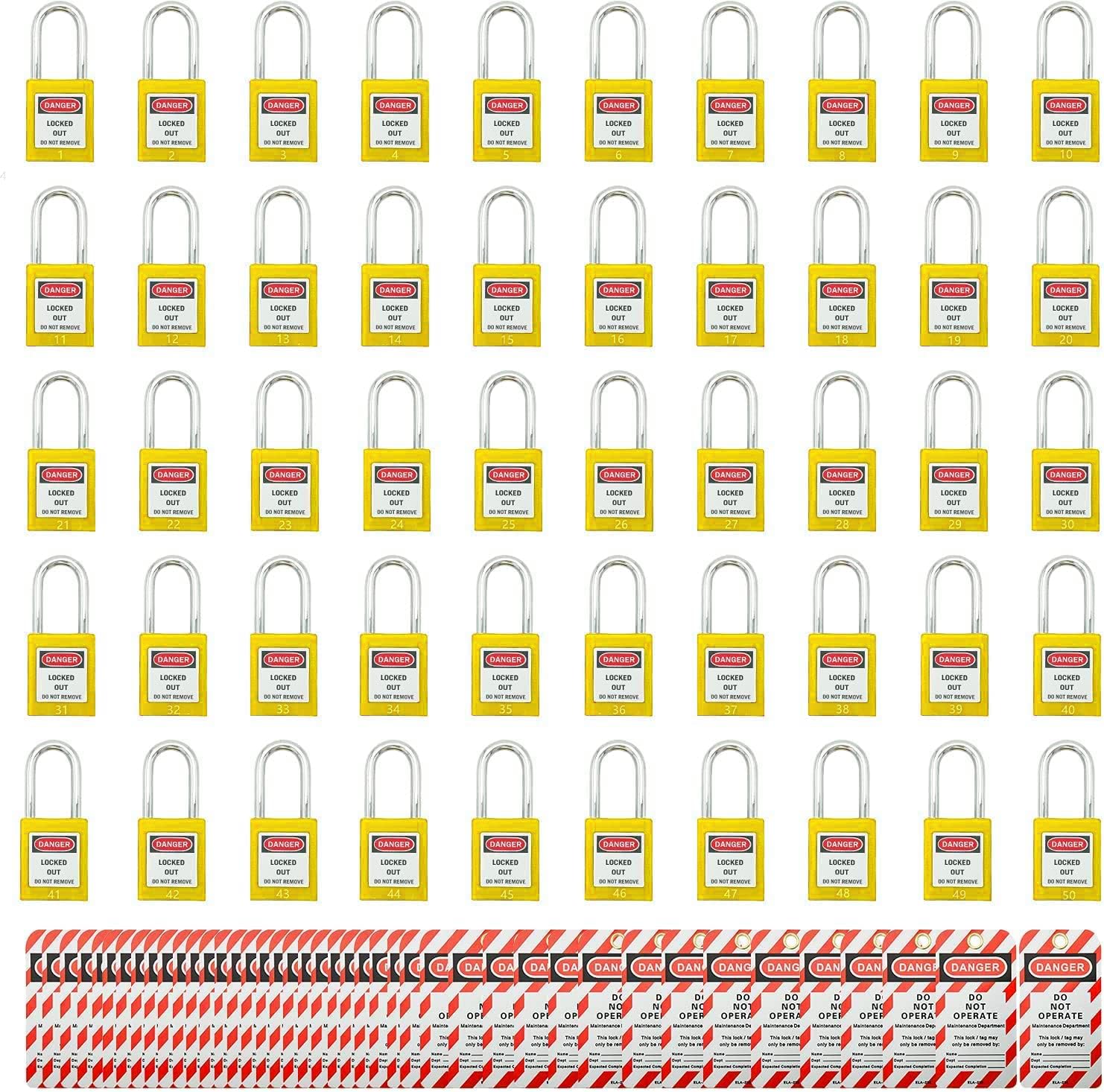 5PCS Lockout Tagout Locks Set, Purple Loto Locks Safety Locks Keyed ...