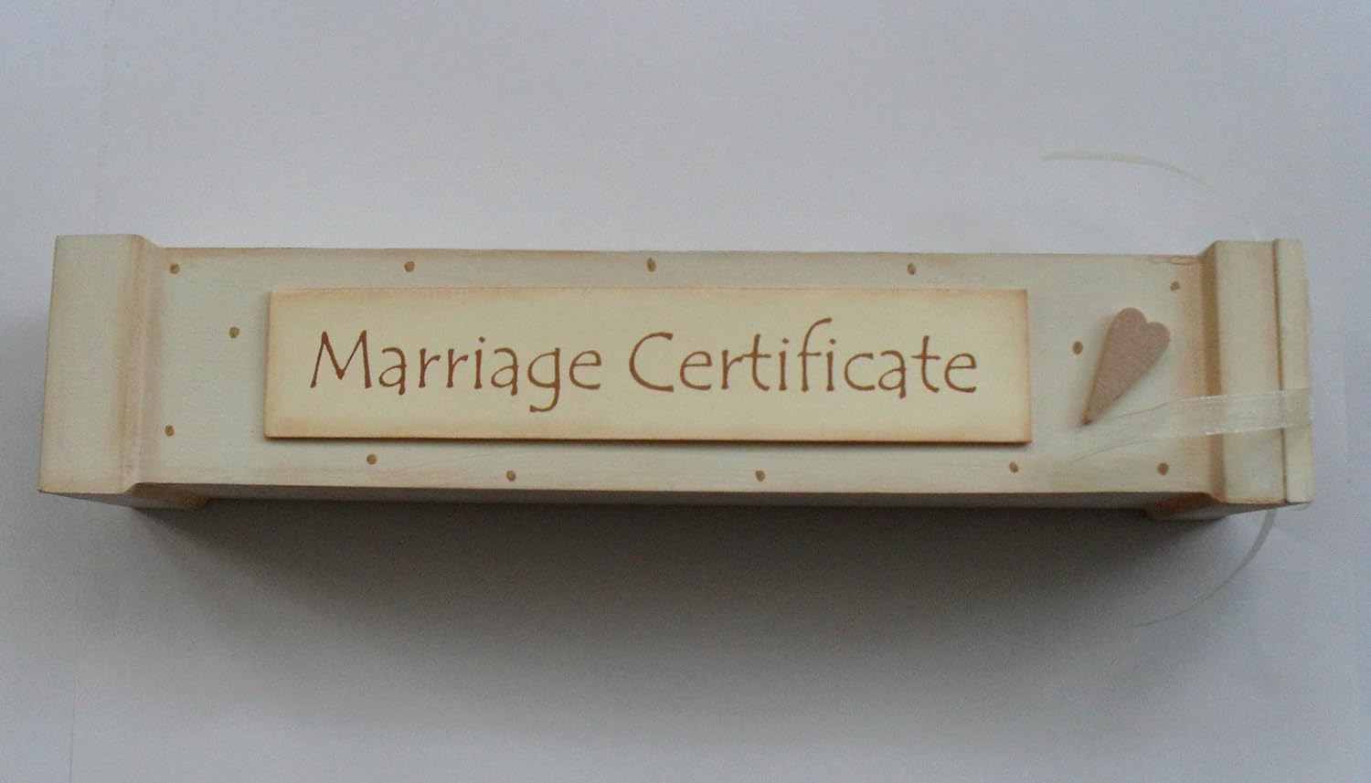 Wooden Marriage Certificate Box : Amazon.co.uk: Home & Kitchen