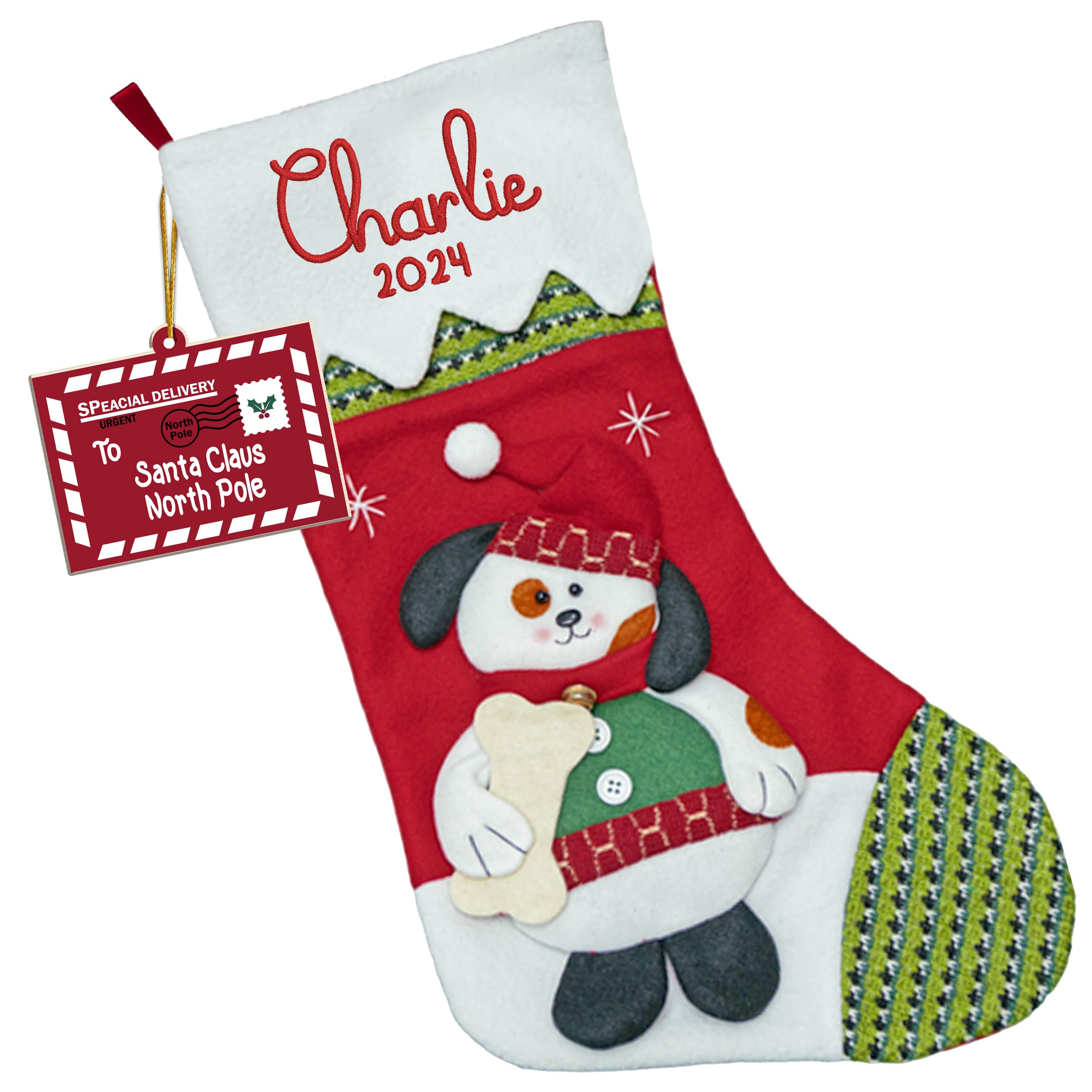 Amazon.com: Julyly POD Personalized Baby Christmas Stocking, Custom ...