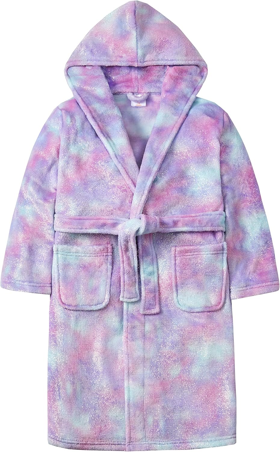 4Kidz Girls Children's Glitter Fleck Fleece Dressing Gown Robe Soft ...