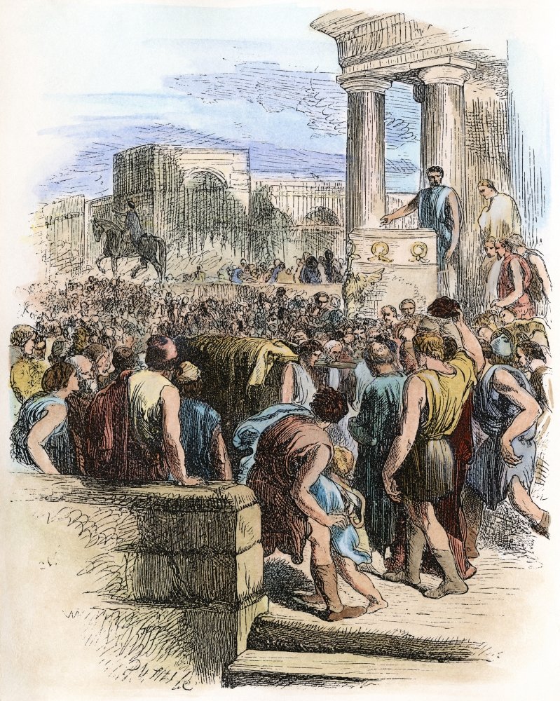 Cartoon Brutus From Julius Caesar