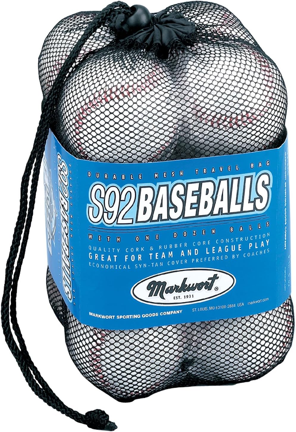 Markwort Good Practice Ball S92 in Mesh Bag (Dozen), Baseballs - Amazon ...