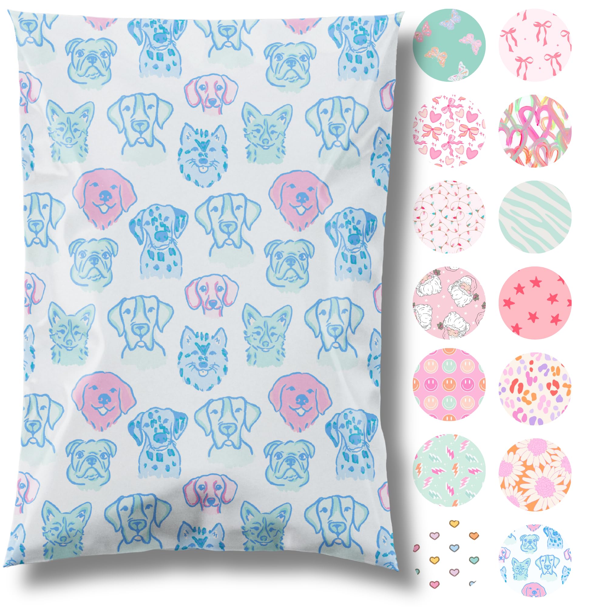 Amazon.com : Pretty Package Store 14.5x19 Designer Poly Mailer 100 Pack ...