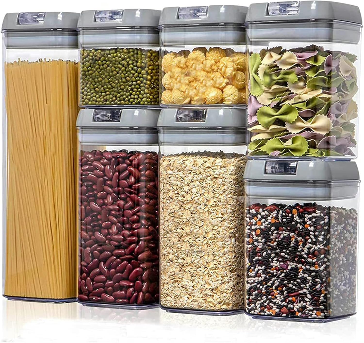 Flip Tite Food Storage Container with Lid, Airtight Easy Sealed Pantry ...