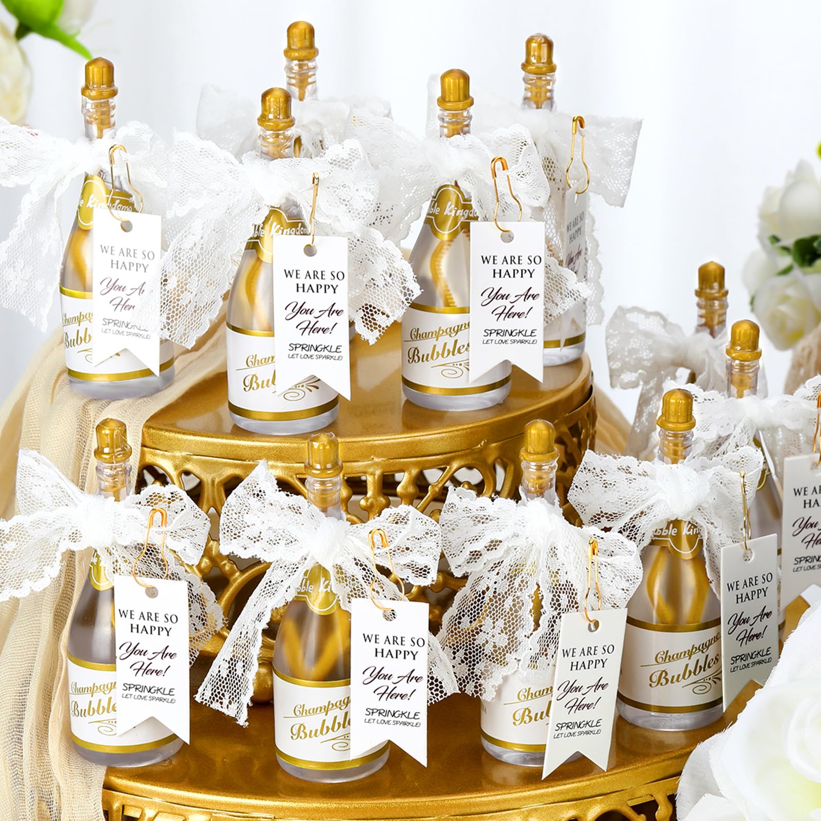 Wedding Favors Mini Bubbles Bulk 144 Pc. Mini Bubble Send Off Set