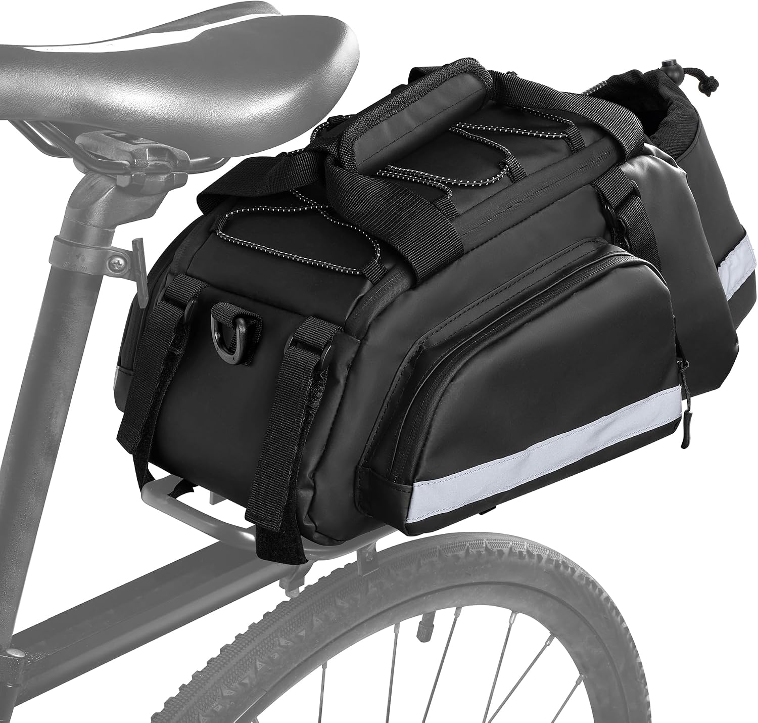 GRAOSO Waterproof Bike Rear Rack Bag, Pannier Bags for Bicycles with ...