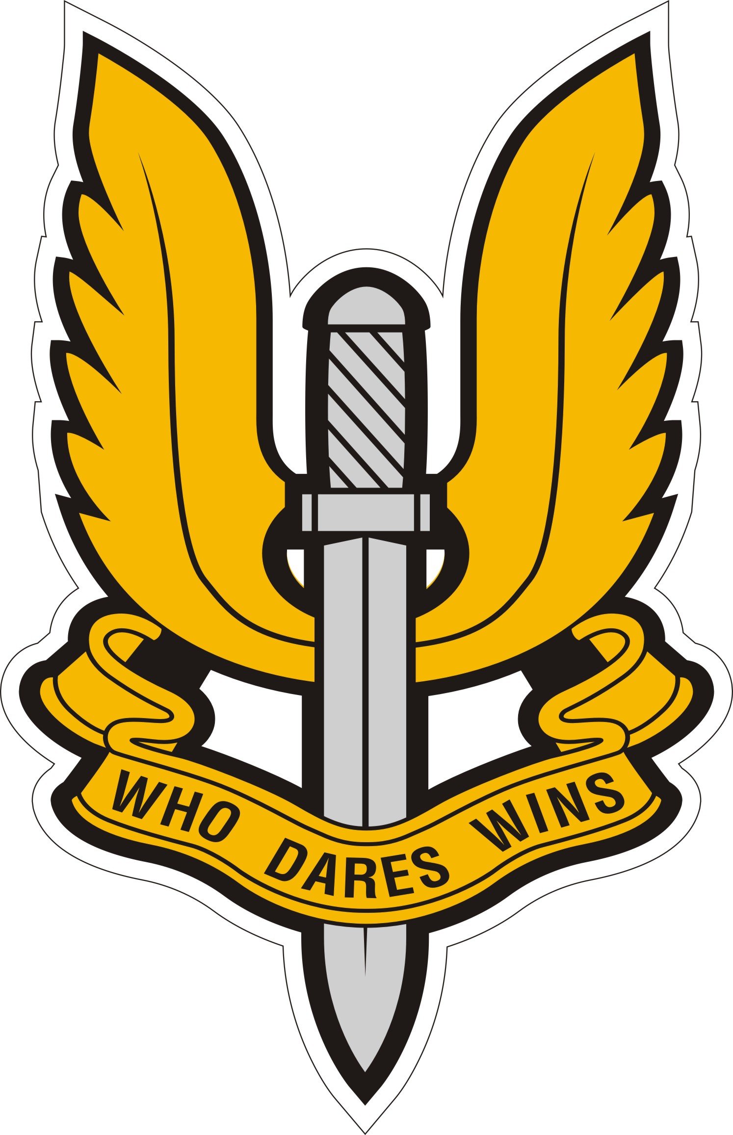 SPECIAL AIR SERVICE SAS CAP BADGE STICKER - Ideal for car, scooters ...