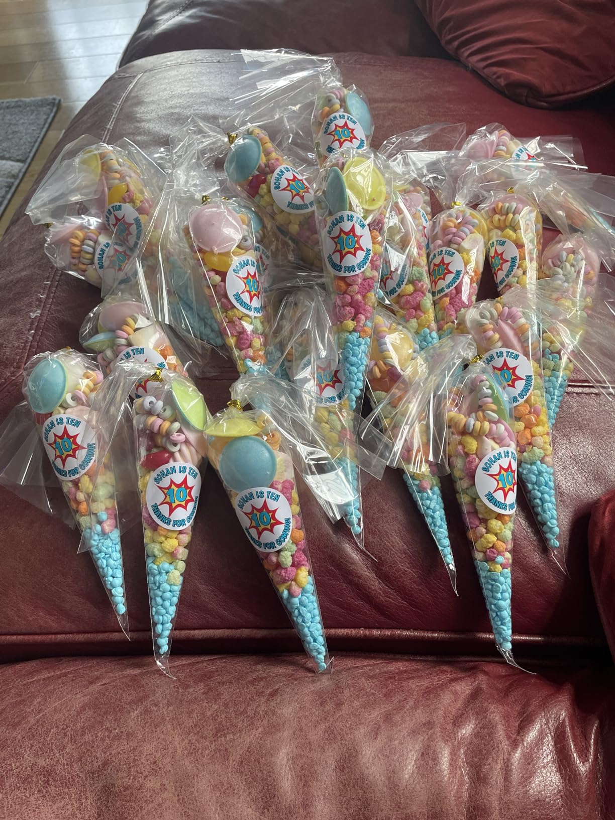 Pre Filled Millions Sweet Cones Kids Party Bags Children's Birthday (10 ...