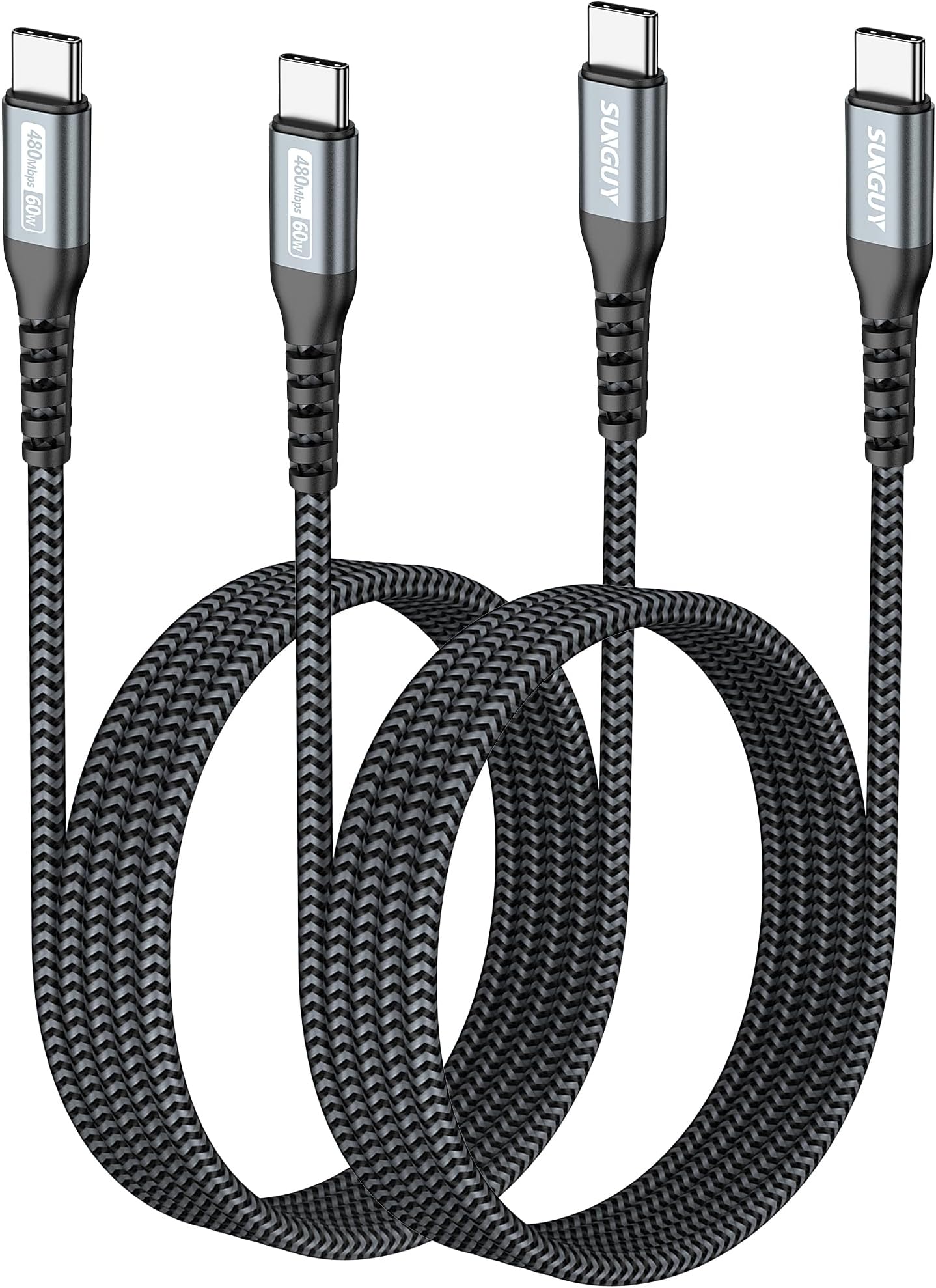 Amazon.com: etguuds USB C to USB C Cable 4ft, 2-Pack, 60W USBC to USBC ...