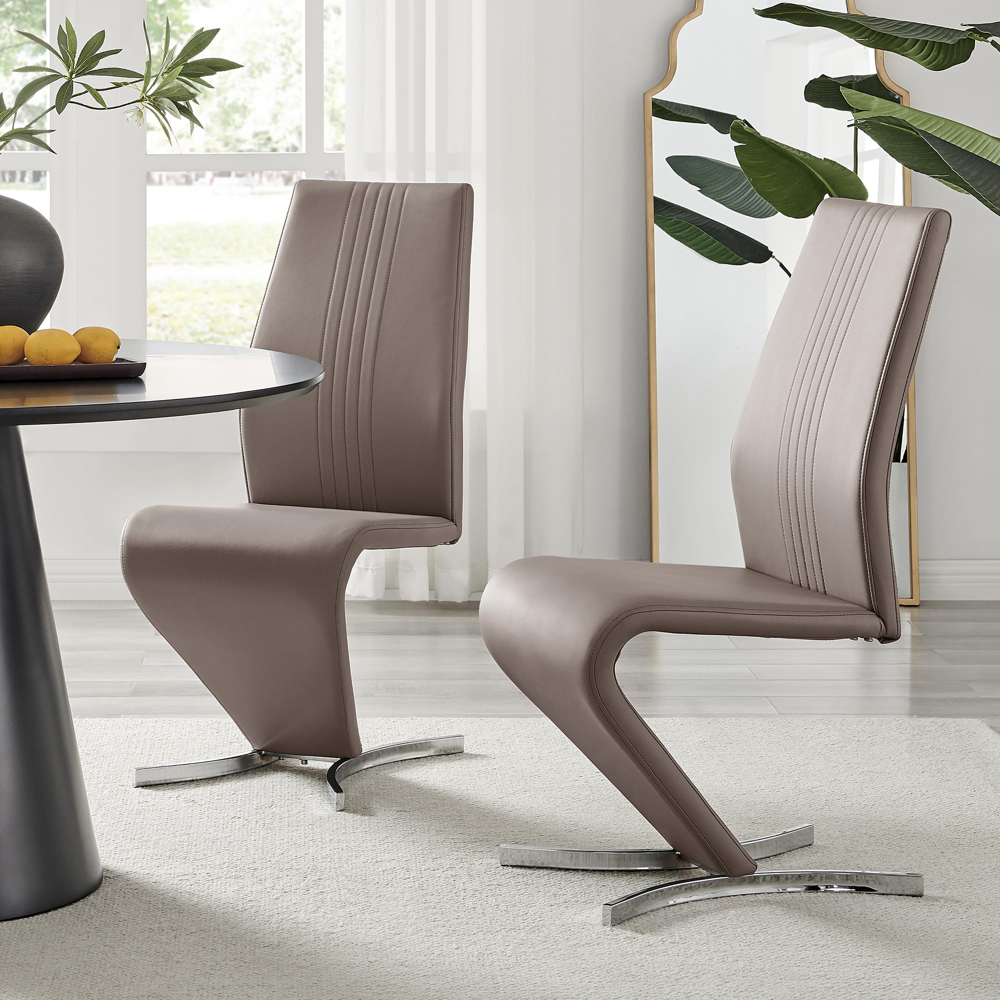 Modern Chrome Dining Chairs