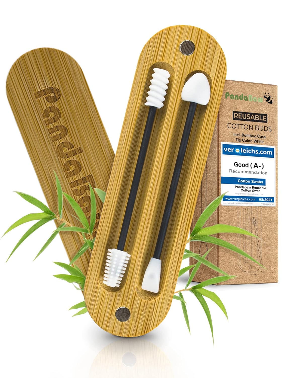 Amazon.com : NEW: PandaBaw® 2 x Reusable Cotton Swabs [Extra Soft ...