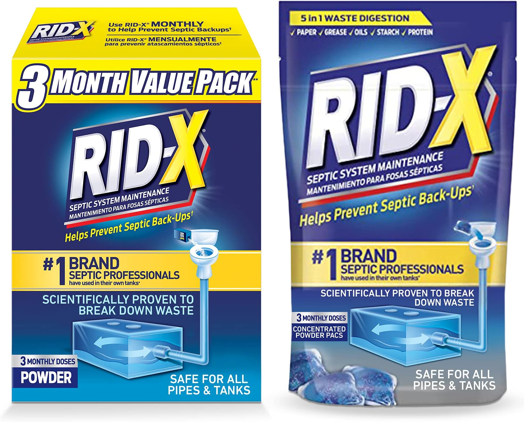 Amazon.com: Pharmapacks Rid-X Professional Septic System Treatment 9.8 ...