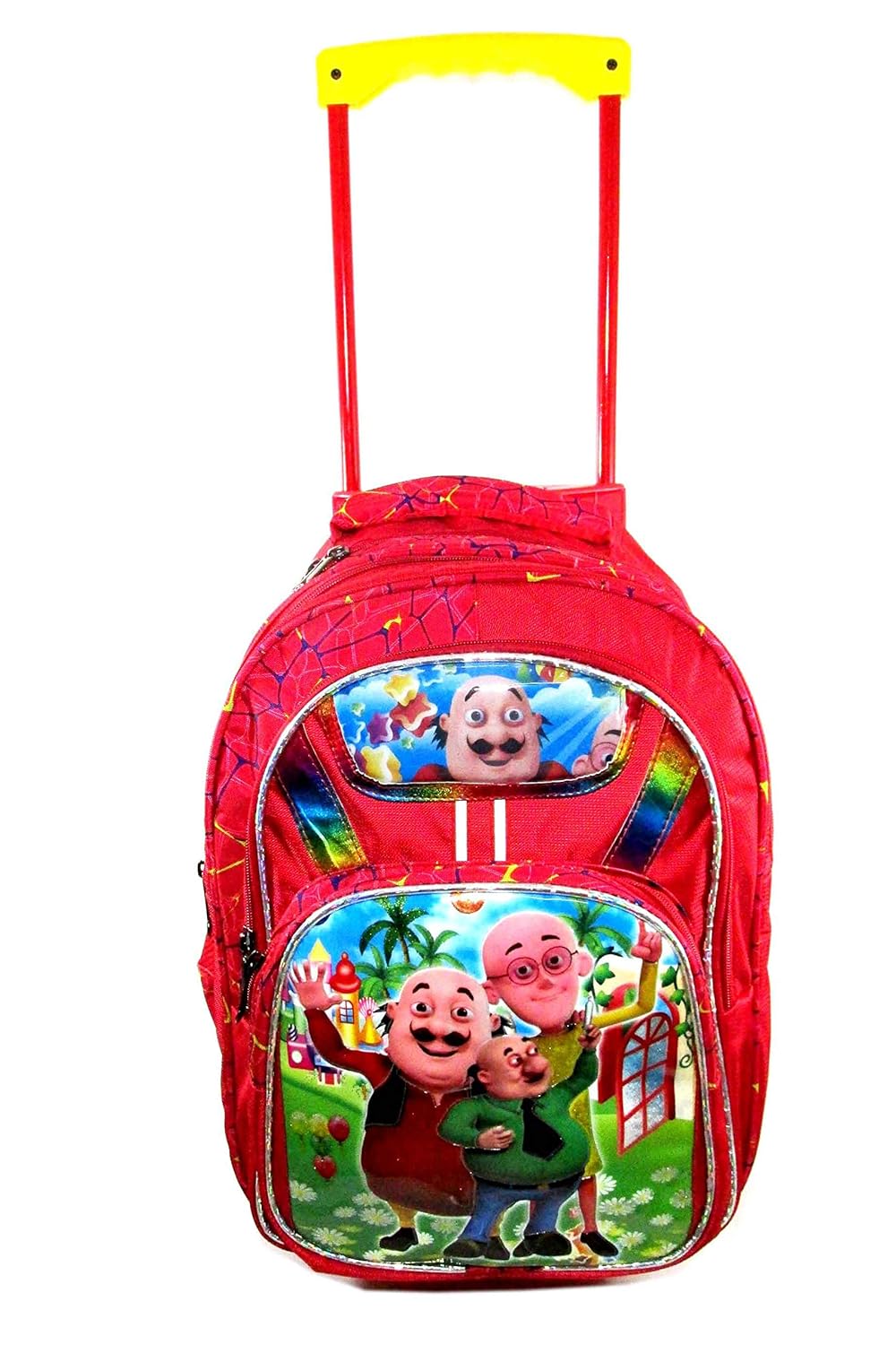 Motu Patlu Sturdy Trolley/Travel Bag School Bag/Gift Bag (6 to 15 Years ...