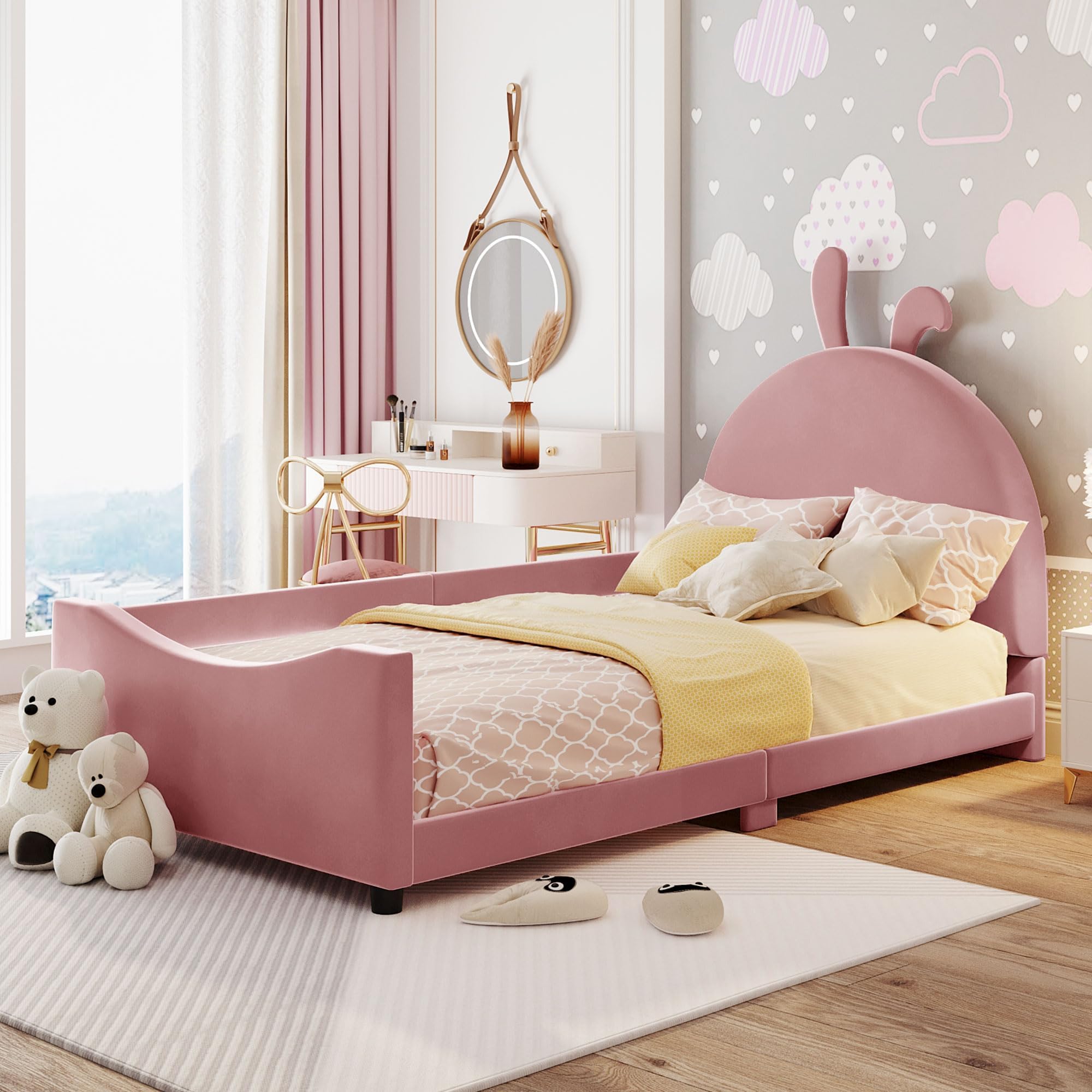Amazon.com: Harper & Bright Designs Upholstered Twin Daybed Frame for ...