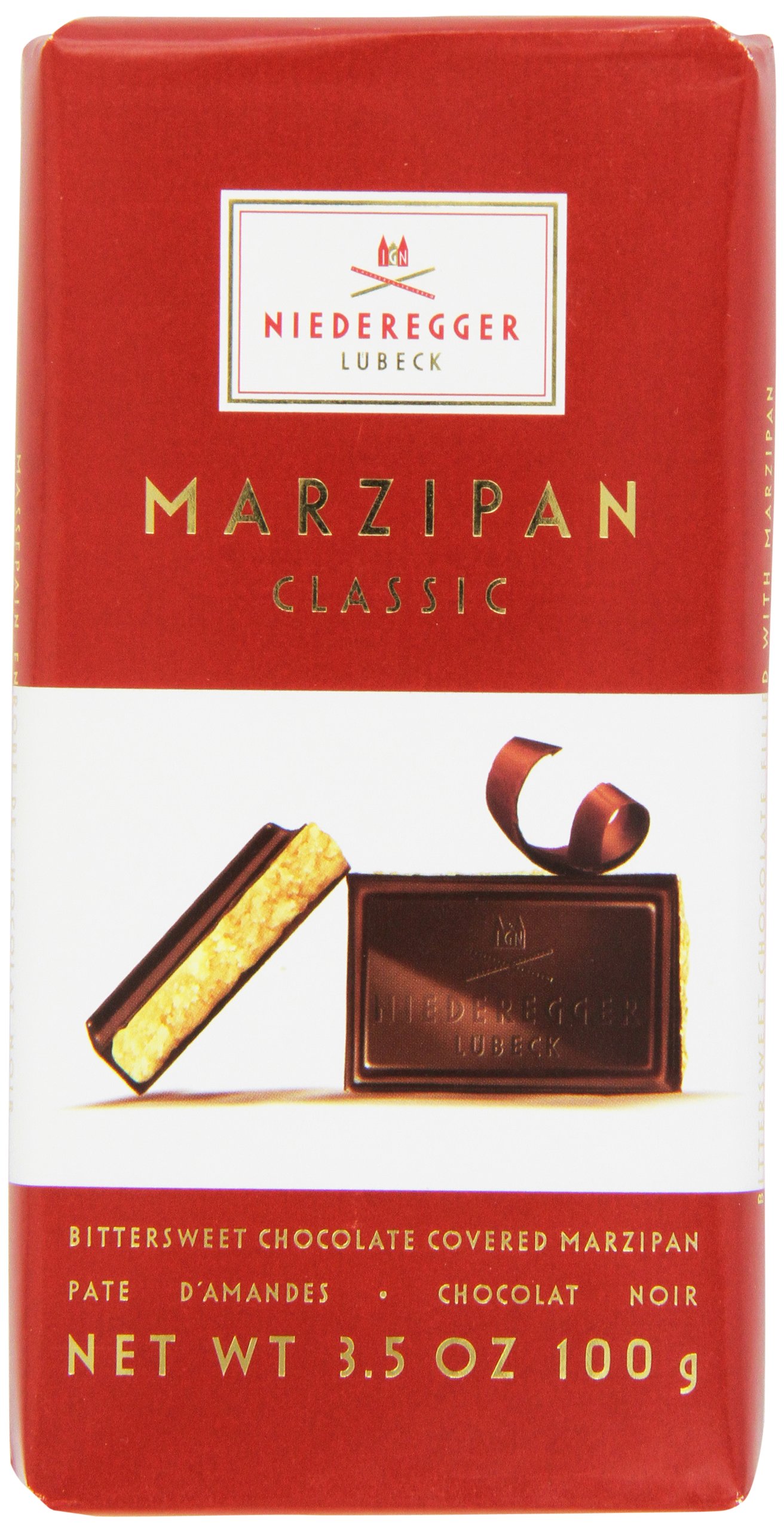 Amazon.com : Niederegger Dark Chocolate Marzipan Bar, 110g/3.8 oz ...
