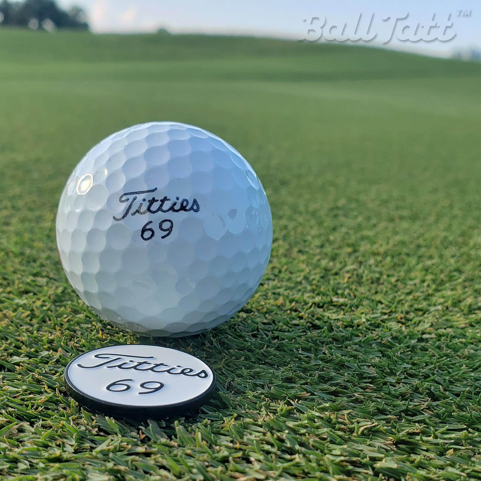 Snapklik.com : Titties 69 Golf Ball Stamp & Golf Ball Marker, Self ...