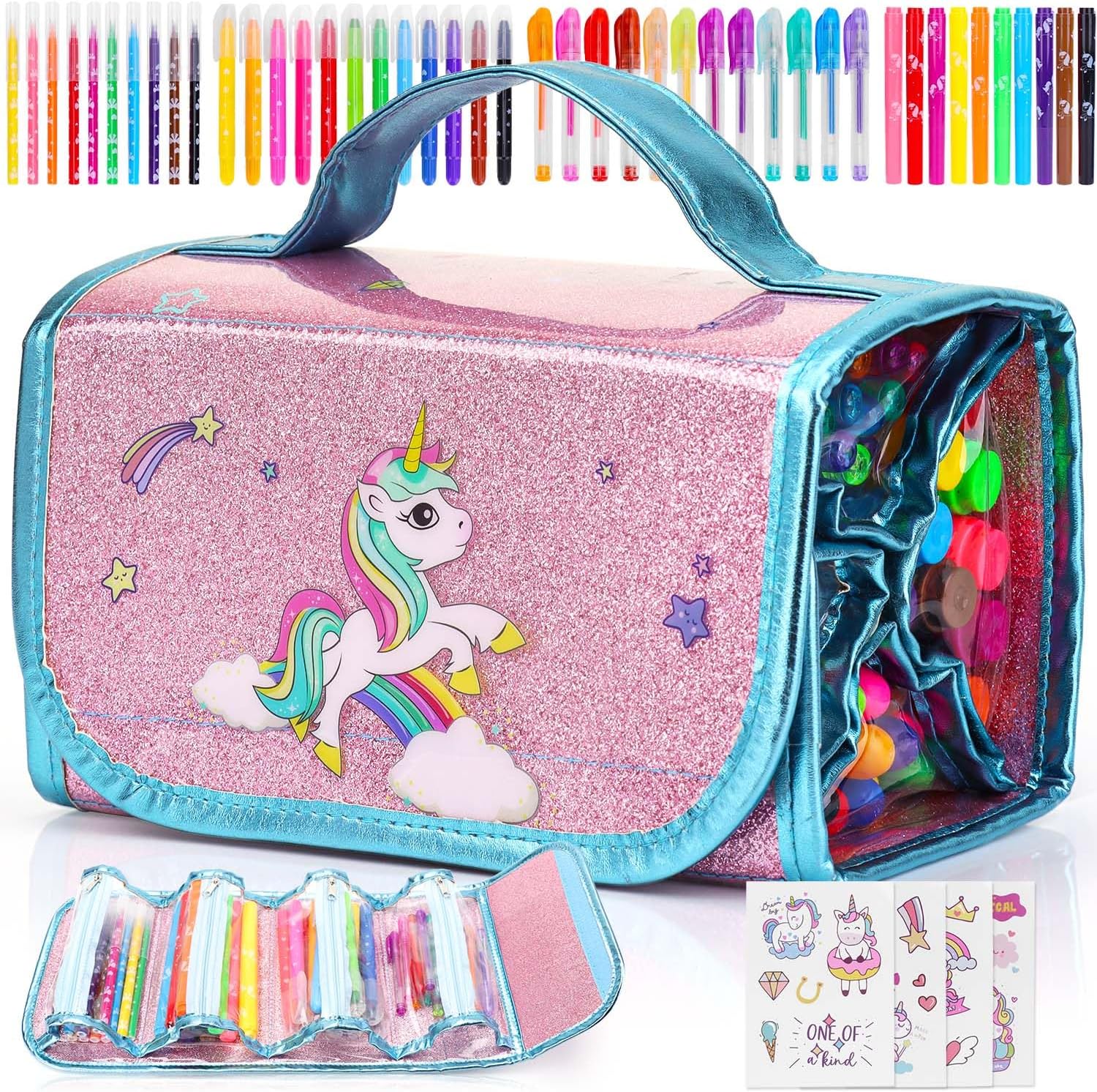 Amazon.com: Fruit Scented Washable Markers Set for Kids with Unicorn ...