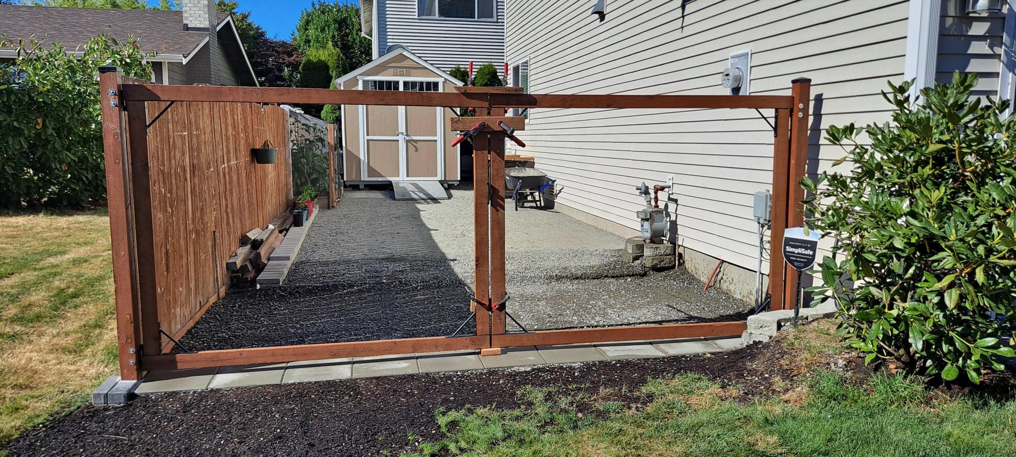 $8/mo - Finance Kunzye Heavy Duty Fence Gate Kit Gate Hardware Gate ...