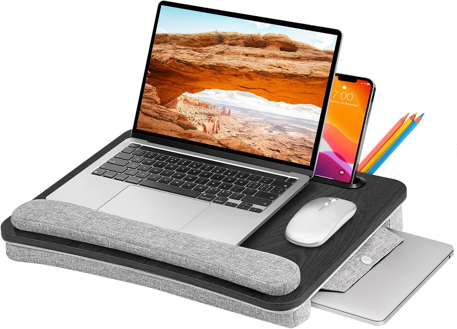 Amazon.com: LAPGEAR Compact Lap Desk - Black - Fits up to 15 Inch ...