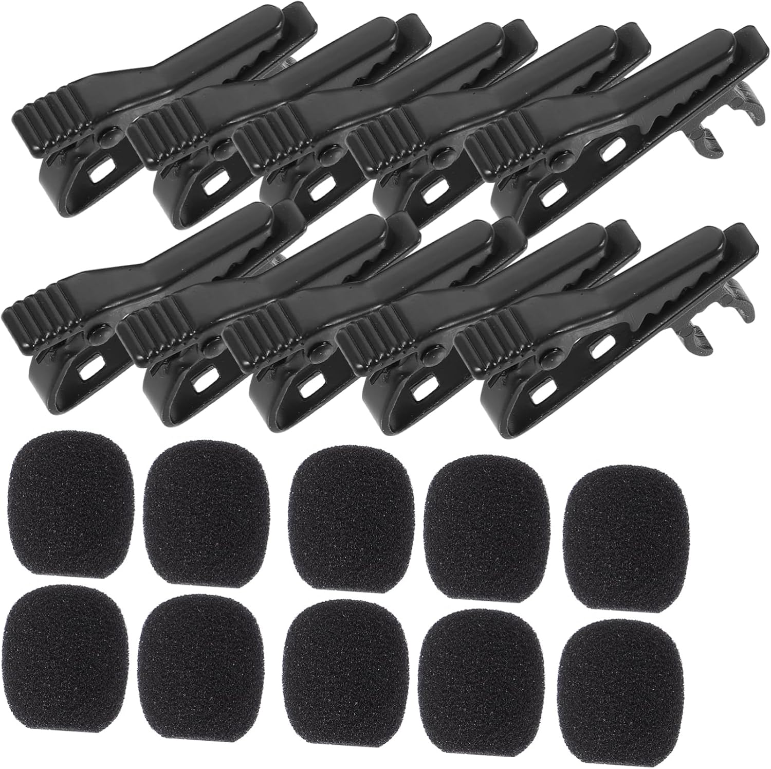 Amazon.com: BESTonZON 10pcs Mic Clip Lapel Headphones Mic Recording Mic ...