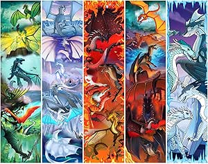 Generic 5pcs Wings of Fire Bookmarks Page Book Marker for Kids Teens ...