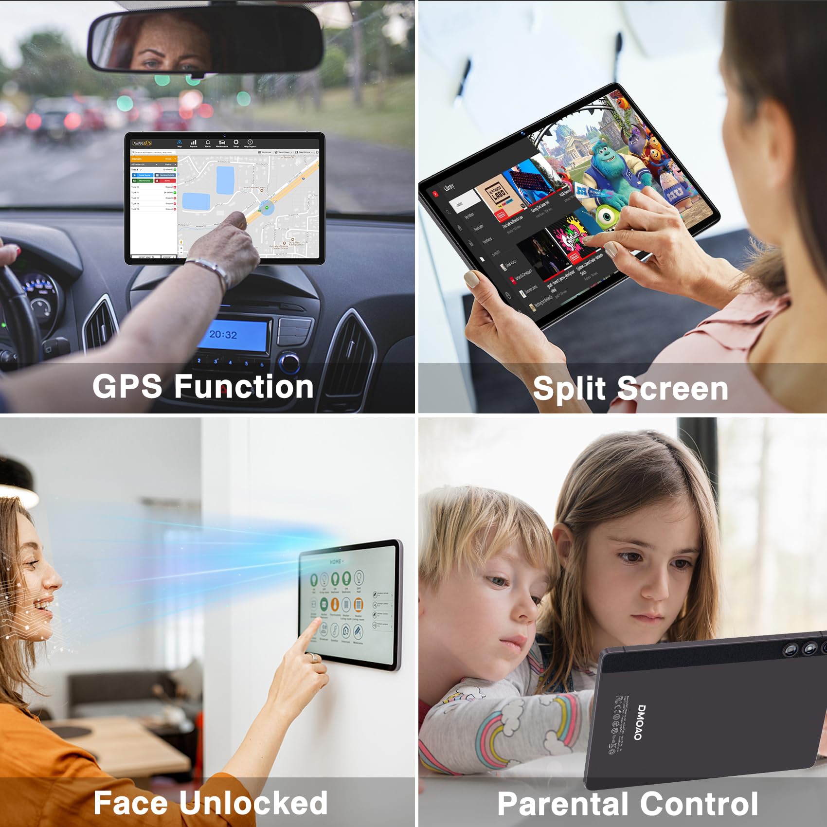 Snapklik.com : DMOAO 2024 Tablet 10.1 Inch 2 In 1 Android 13 Tablets