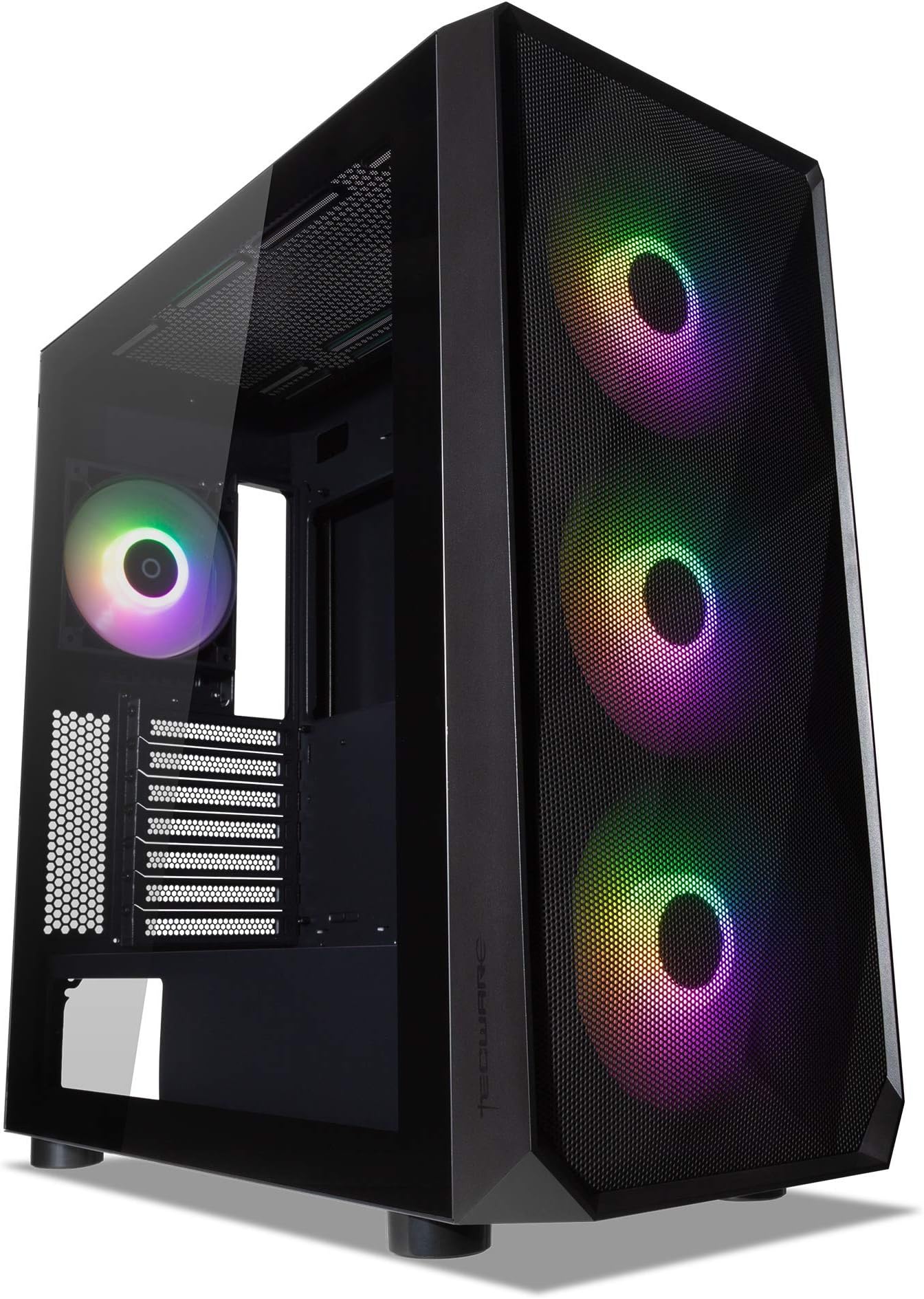 Sahara Gaming P35 C500B ATX Black Tempered Glasses gaming case : Amazon ...