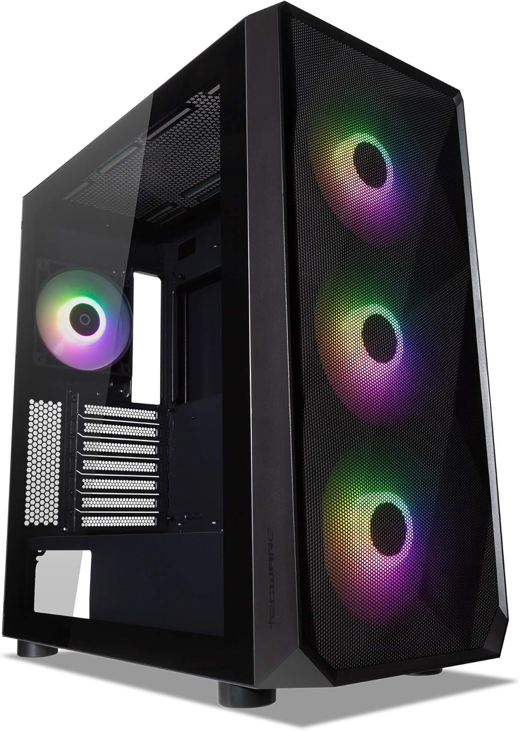 Tecware Forge L ARGB Mesh Mid Tower ATX Computer Case, Black : Amazon ...