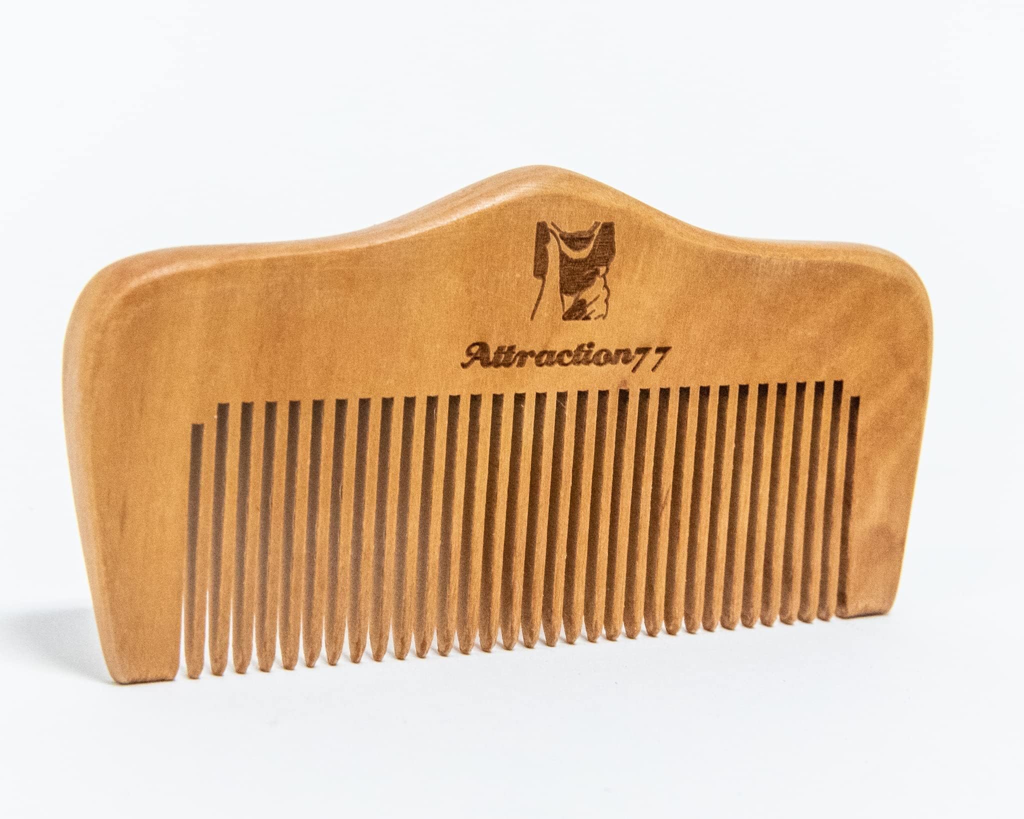Amazon.com : Viking Revolution Wooden Beard Comb & Case, Dual Action ...