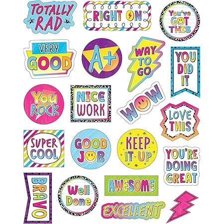 Amazon.com : Teacher Created Resources Brights 4Ever Stickers : Office ...