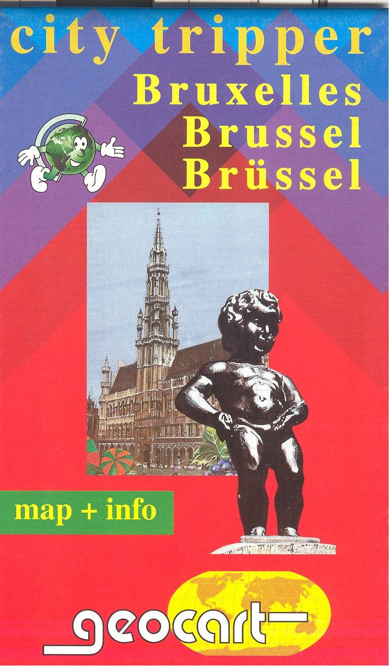 Amazon.com: Brussels, centremap =: Bruxelles, plan du centre = Brüssel ...