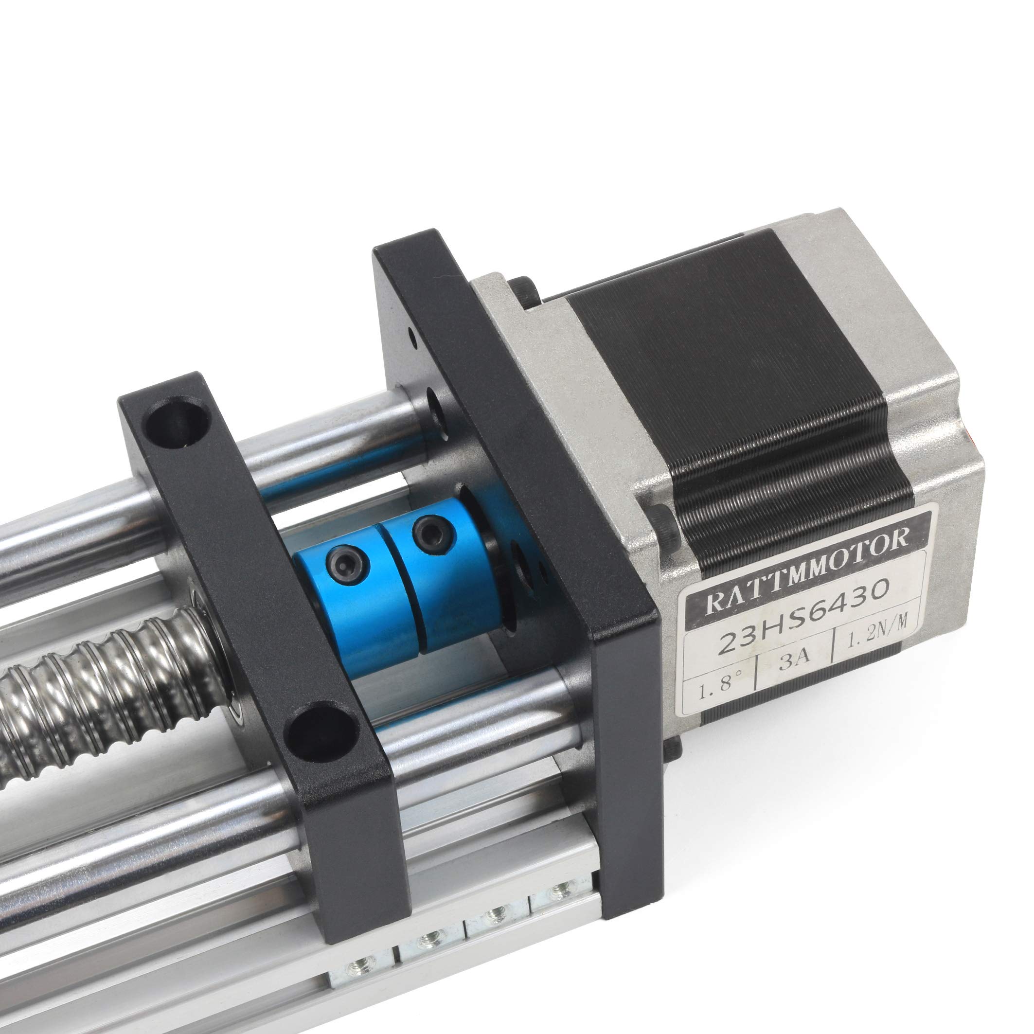 RATTMMOTOR Linear Stage Actuator Travel Length 200mm Double Optical ...