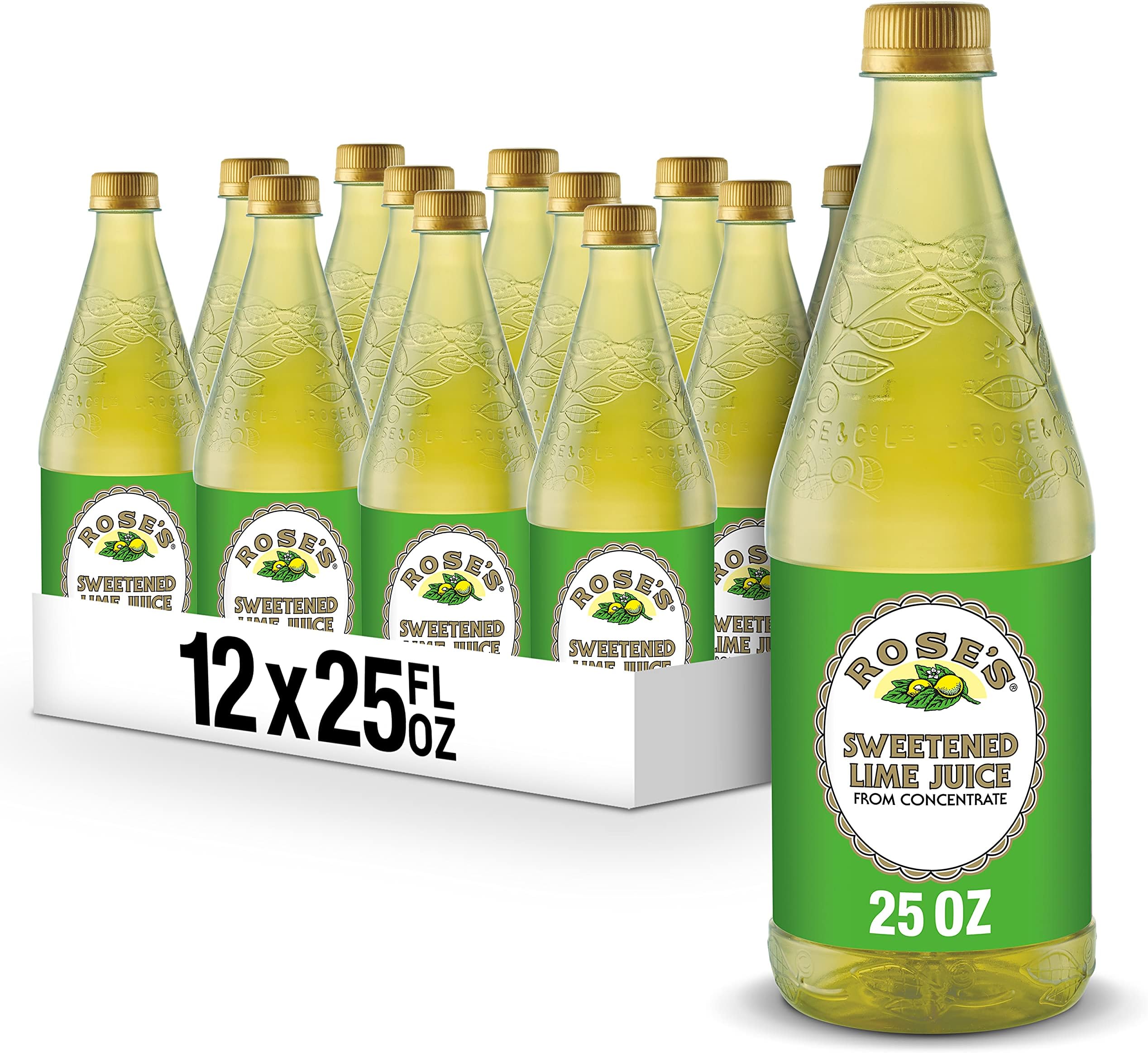 Amazon.com : Rose's Lime Juice, 25 Fl Oz (Pack of 3) : Cocktail Mixes ...